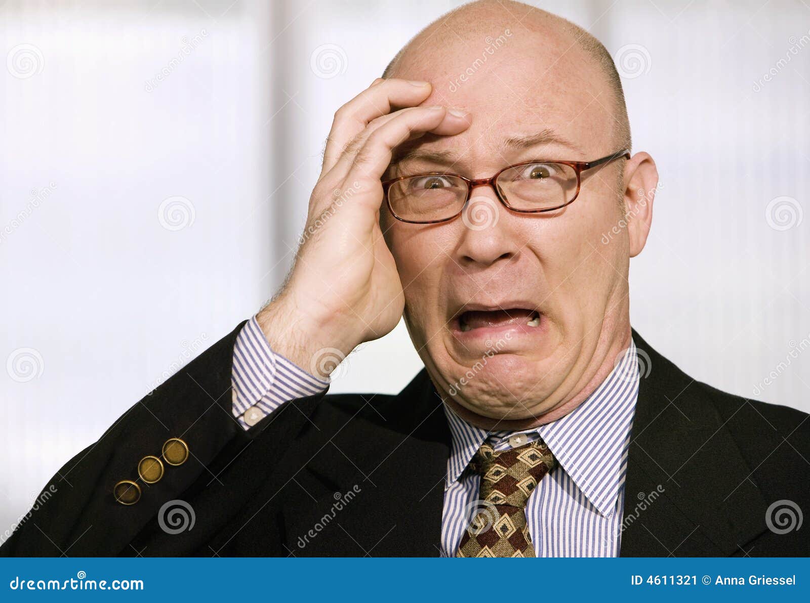 Horrified Businessman stock image. Image of distraught - 4611321