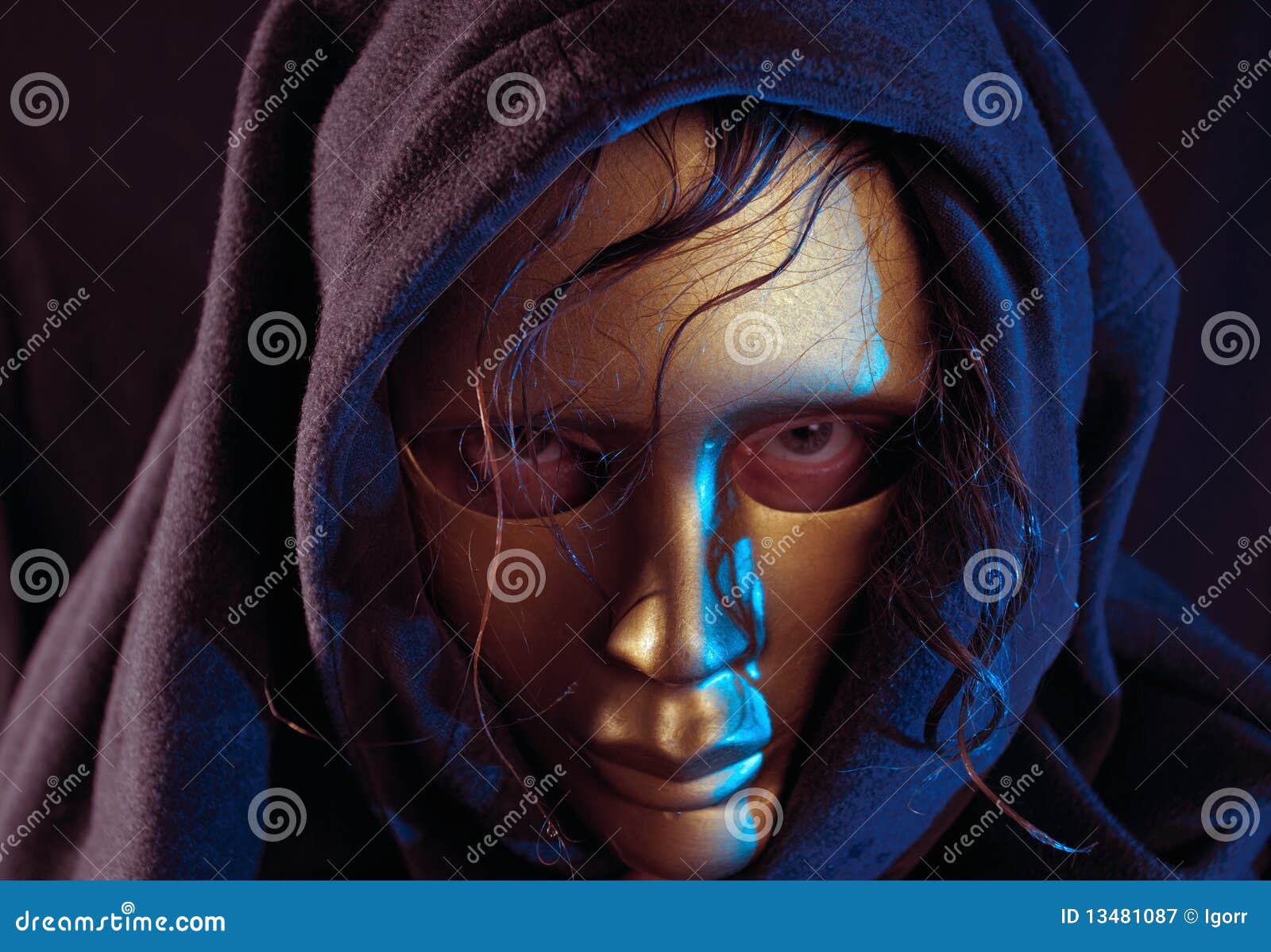 Horror stock image. Image of masquerade, face, dark, mystery - 13481087