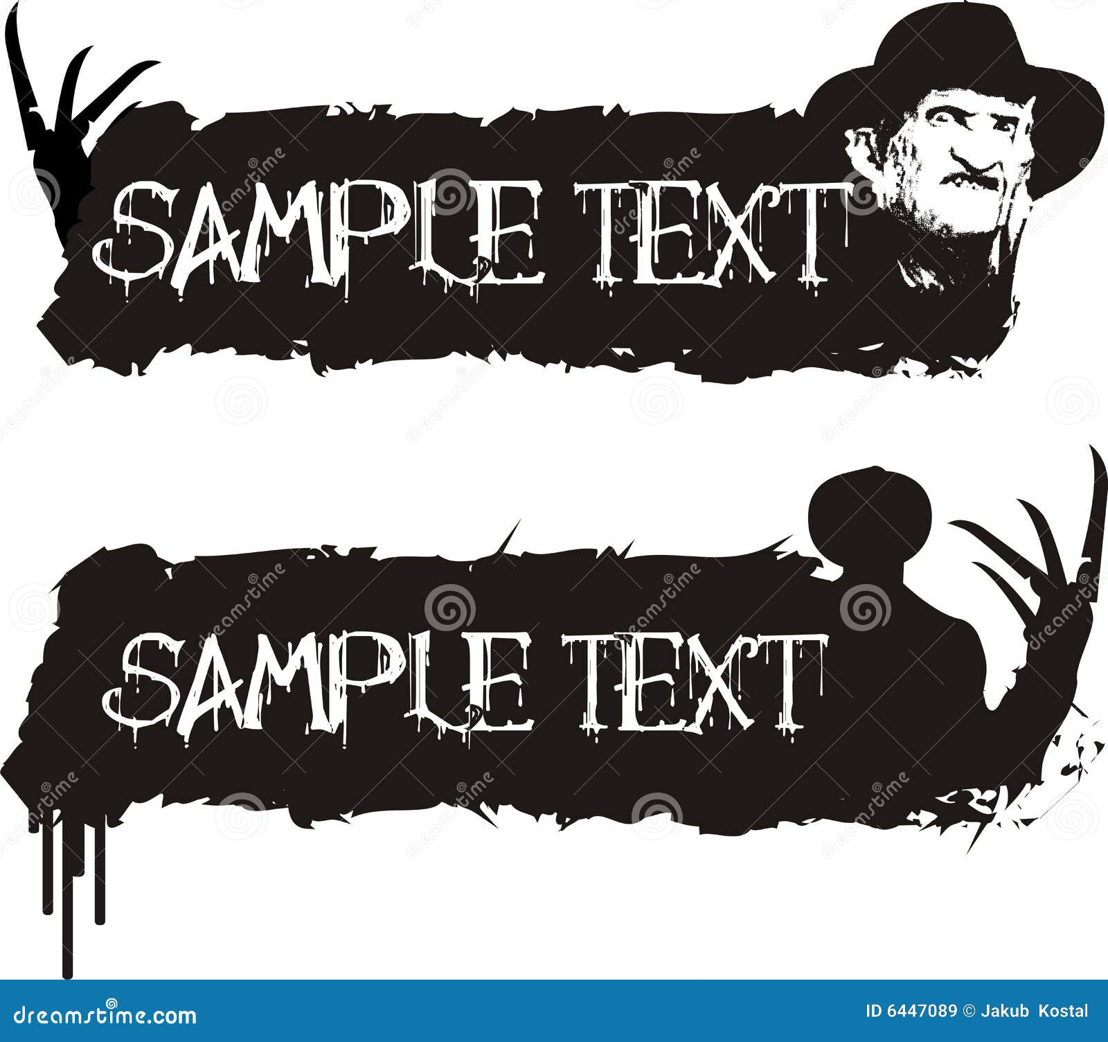 Horror Banner Vector Illustration | CartoonDealer.com #6462272