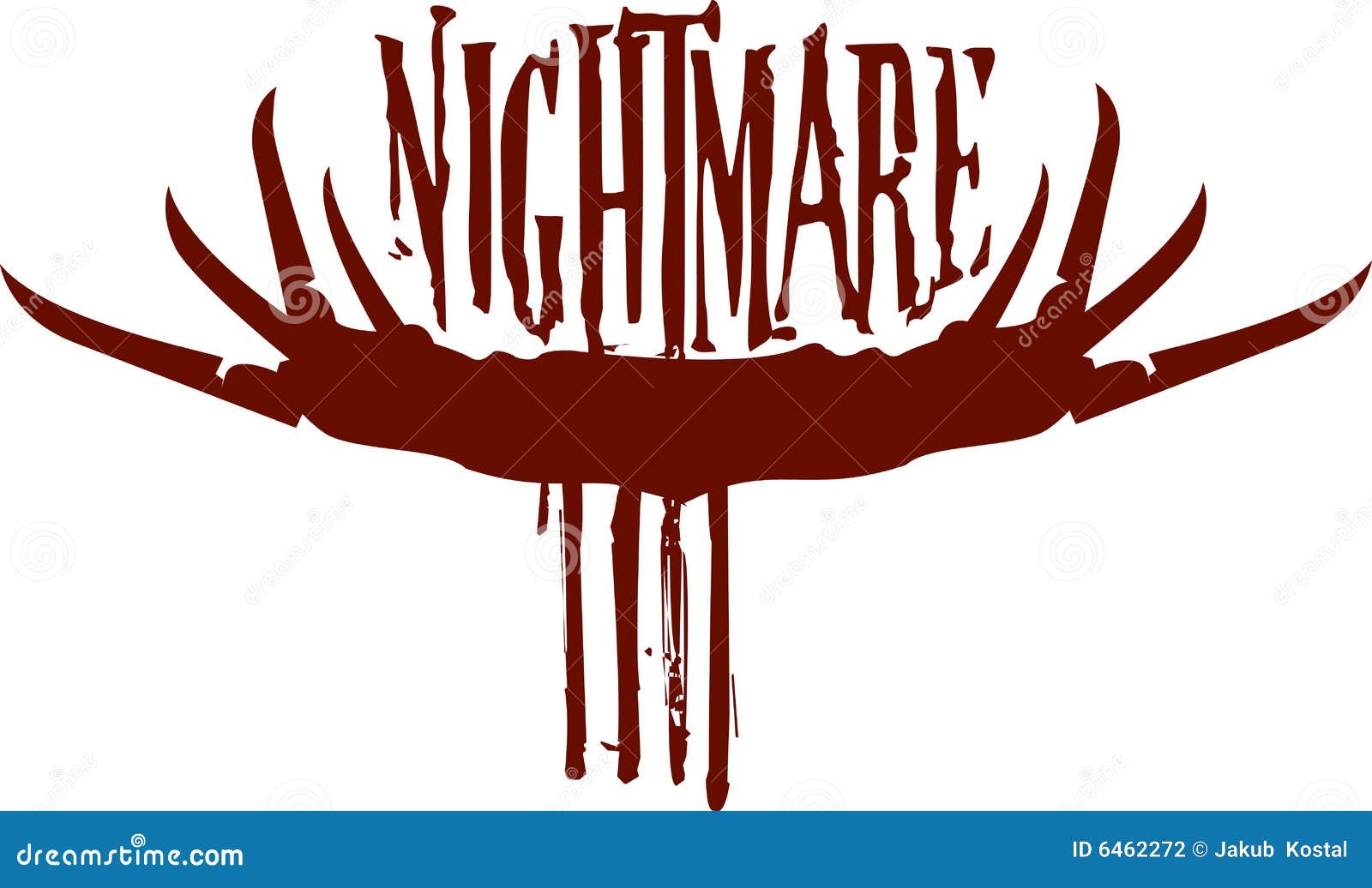 Horror Banner Vector Illustration | CartoonDealer.com #6462272