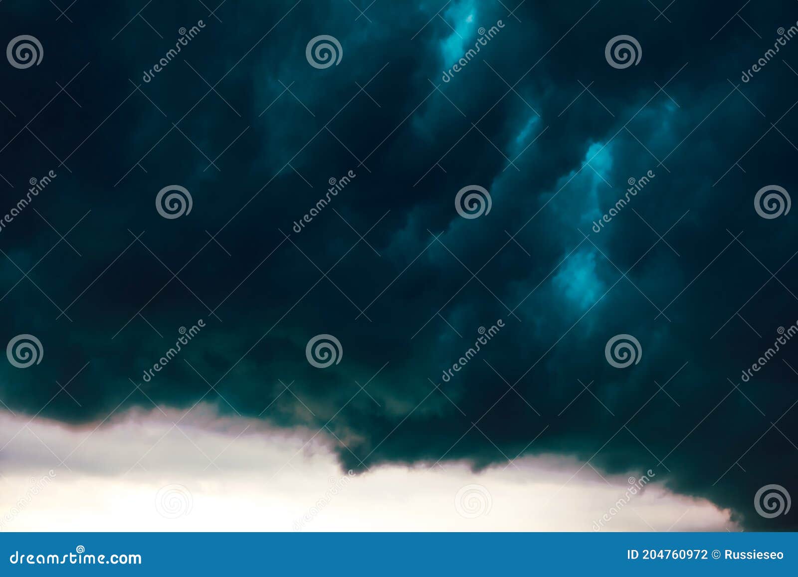Horror black clouds stock photo. Image of nature, hurricane - 204760972