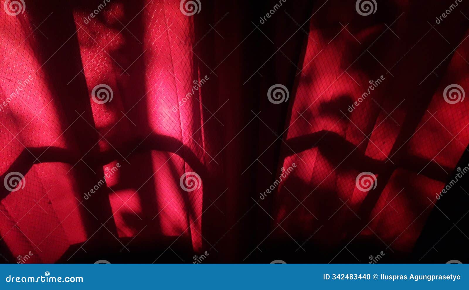 Horror Black Red Background, Scary Red Cloth Background Stock Photo ...