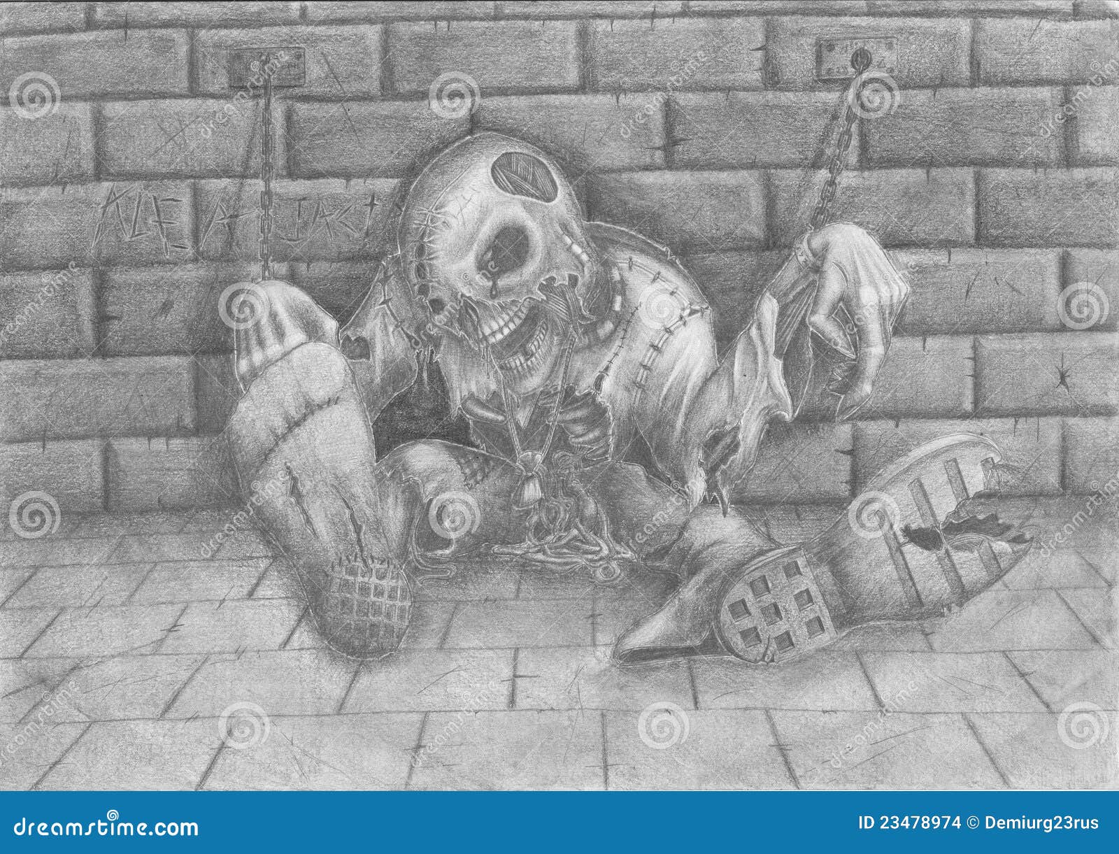 Horror of the dead stock illustration. Illustration of zombie - 23478974