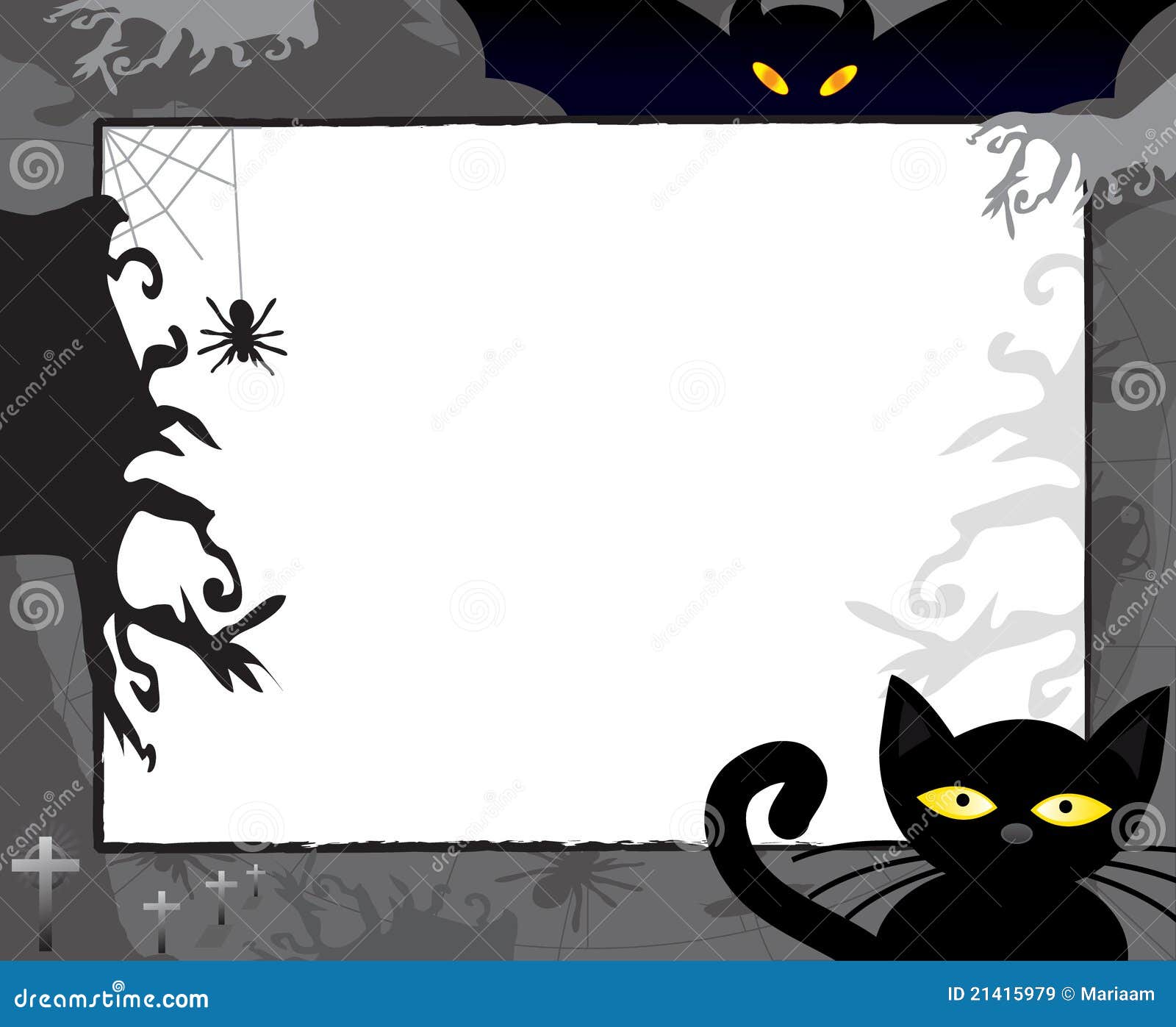 Horror Frame For Halloween Royalty Free Stock Images - Image: 21415979