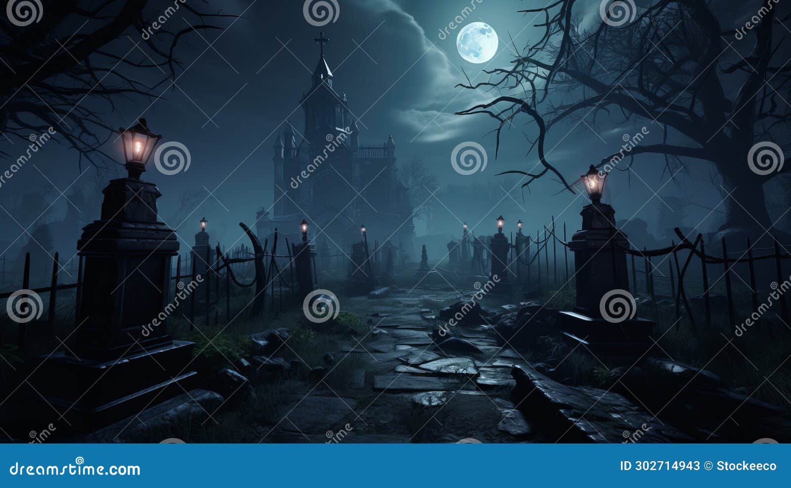 Horror Game in a Haunting Cemetery Unreal Engine 5 Graphics and ...