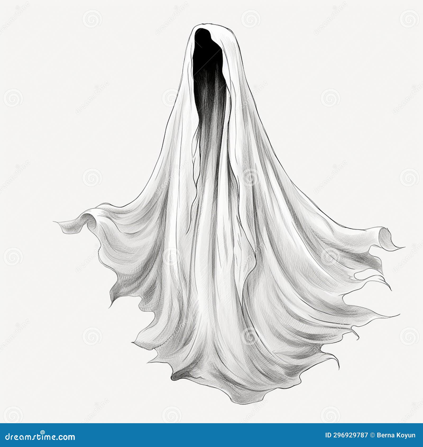 Horror Ghost Chilling Spectral Vision Stock Illustration - Illustration ...