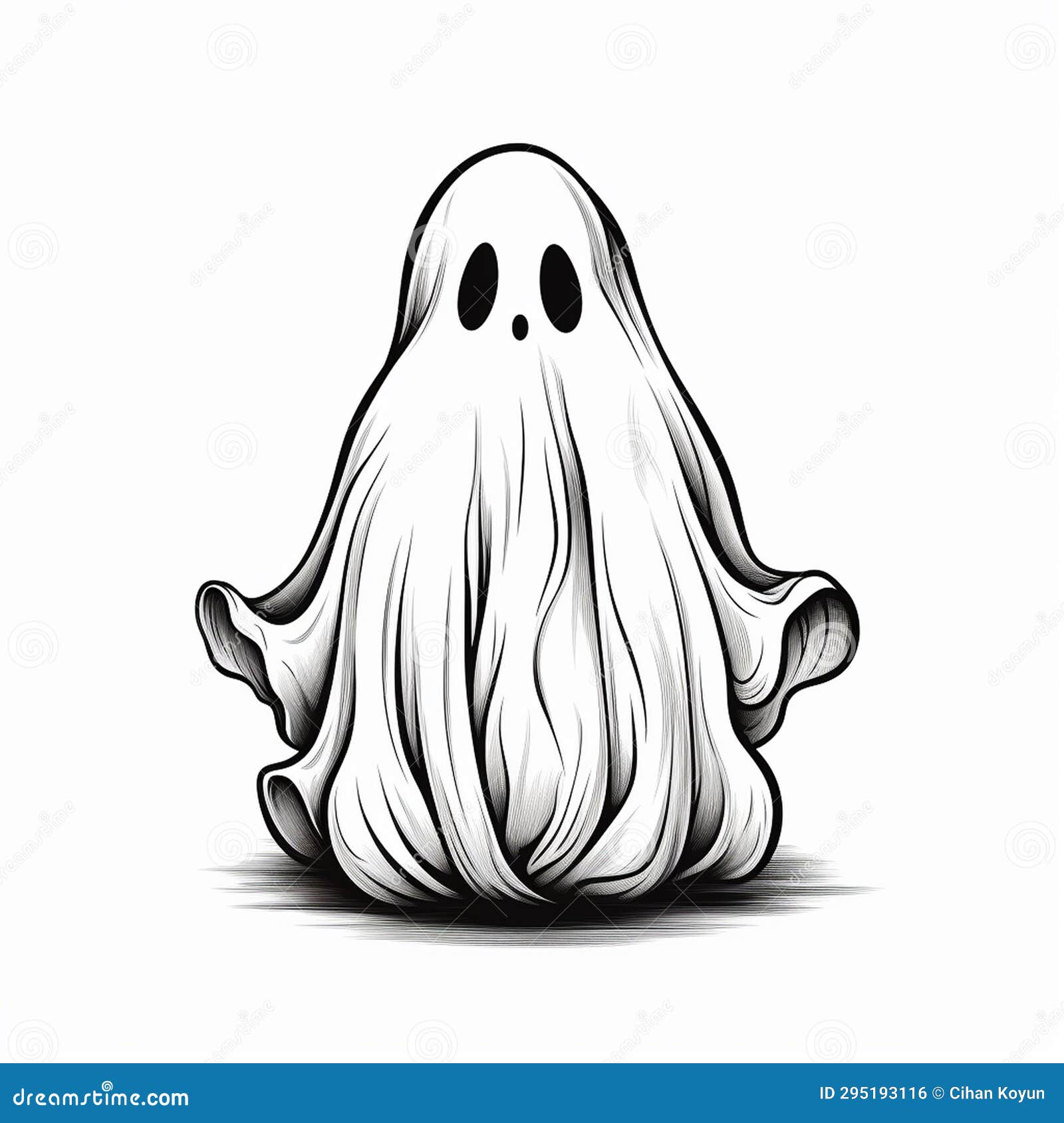 Horror Ghost Illustrations Menacing Ethereal Forms Stock Illustration ...