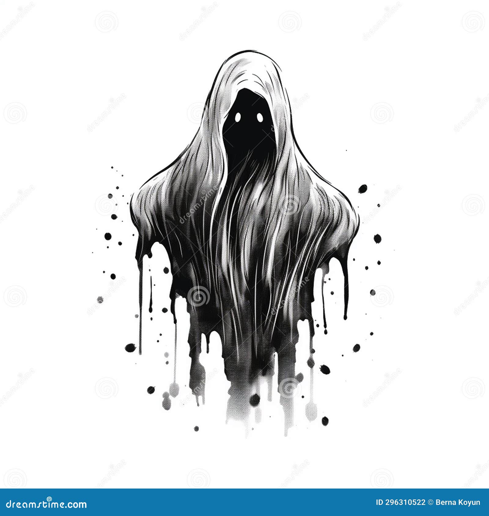 Horror Ghost Menacing Paranormal Entity Stock Illustration Illustration Of Fright Horror
