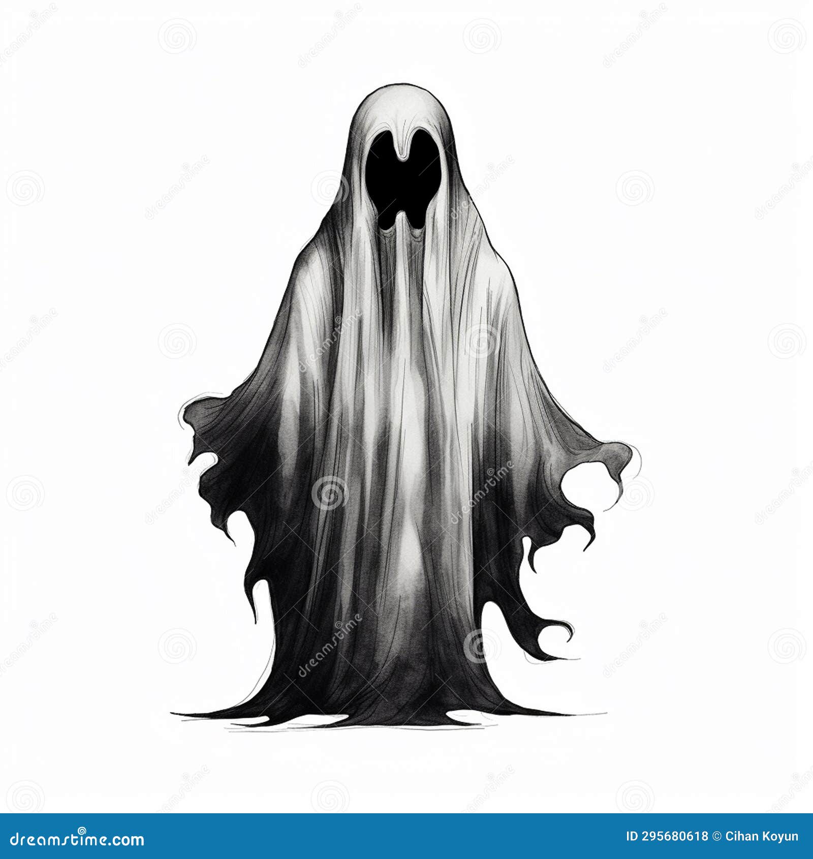 Horror Ghosts Chilling Ethereal Entities Stock Illustration ...
