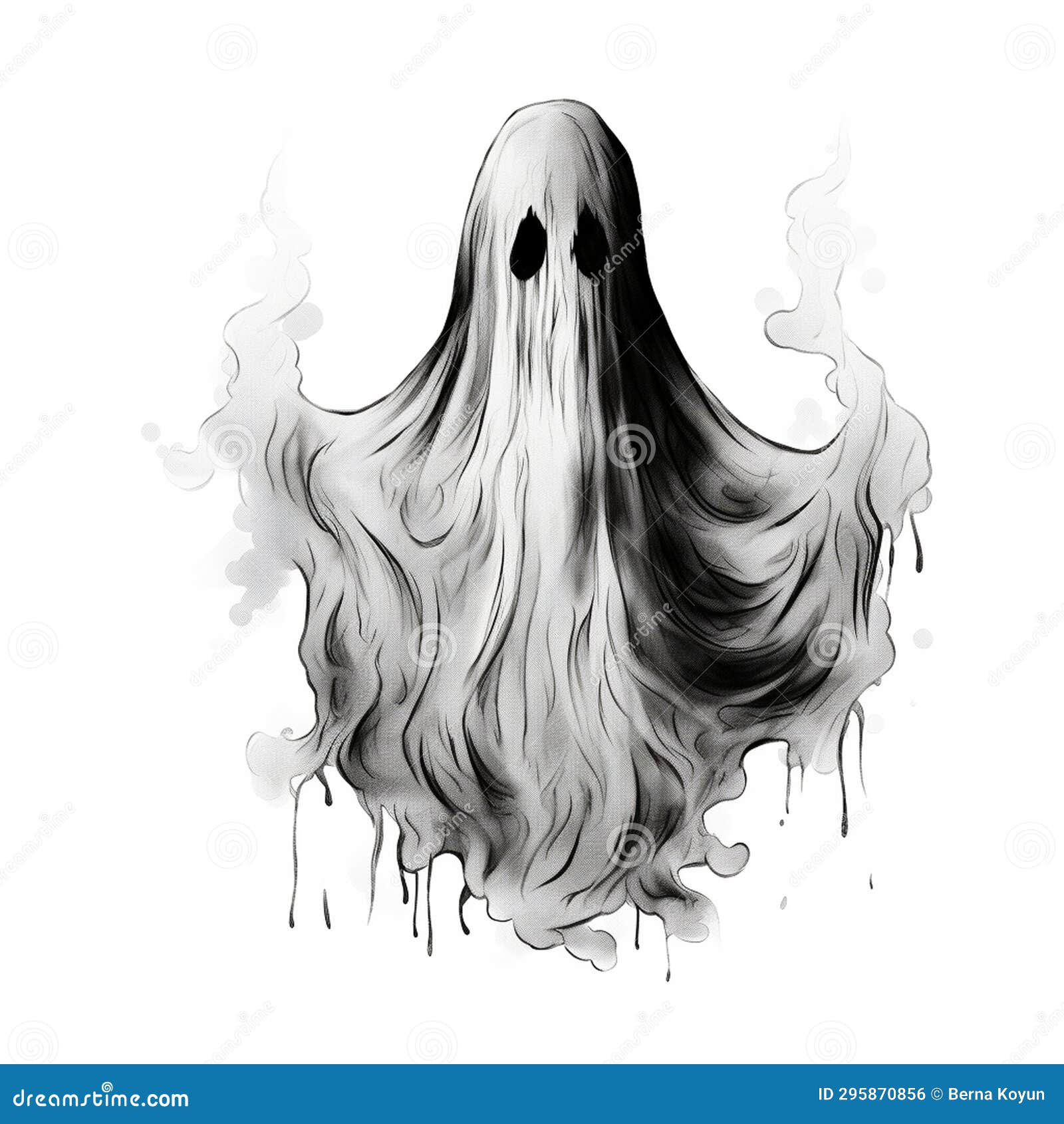 Horror Ghosts Terrifying Spectral Forms Royalty-Free Stock Photo ...