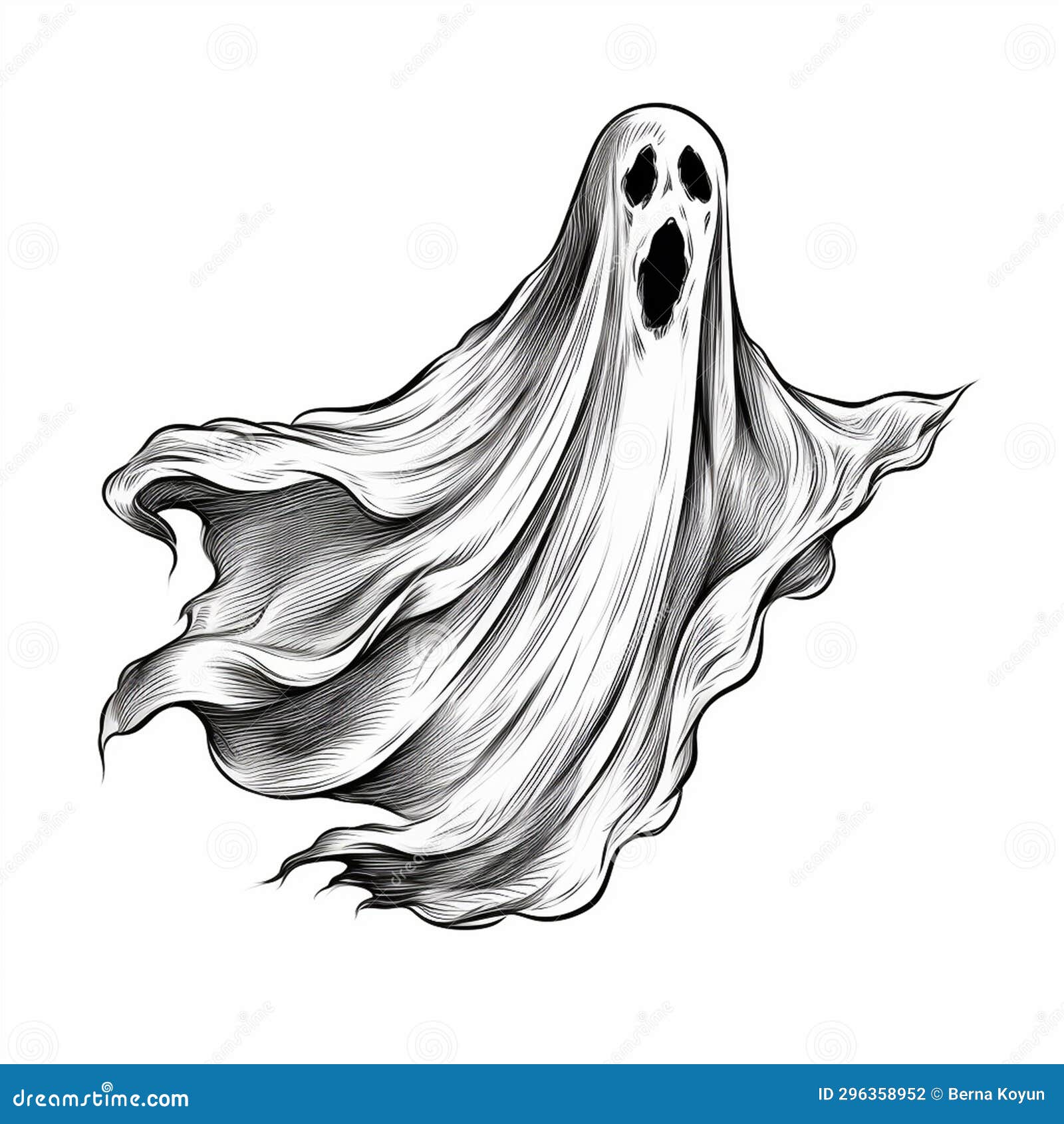 Horror Ghosts Haunting Nightmare Stock Illustration - Illustration of ...