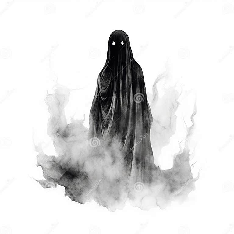 Horror Ghosts Terrifying Spectral Forms Stock Illustration ...