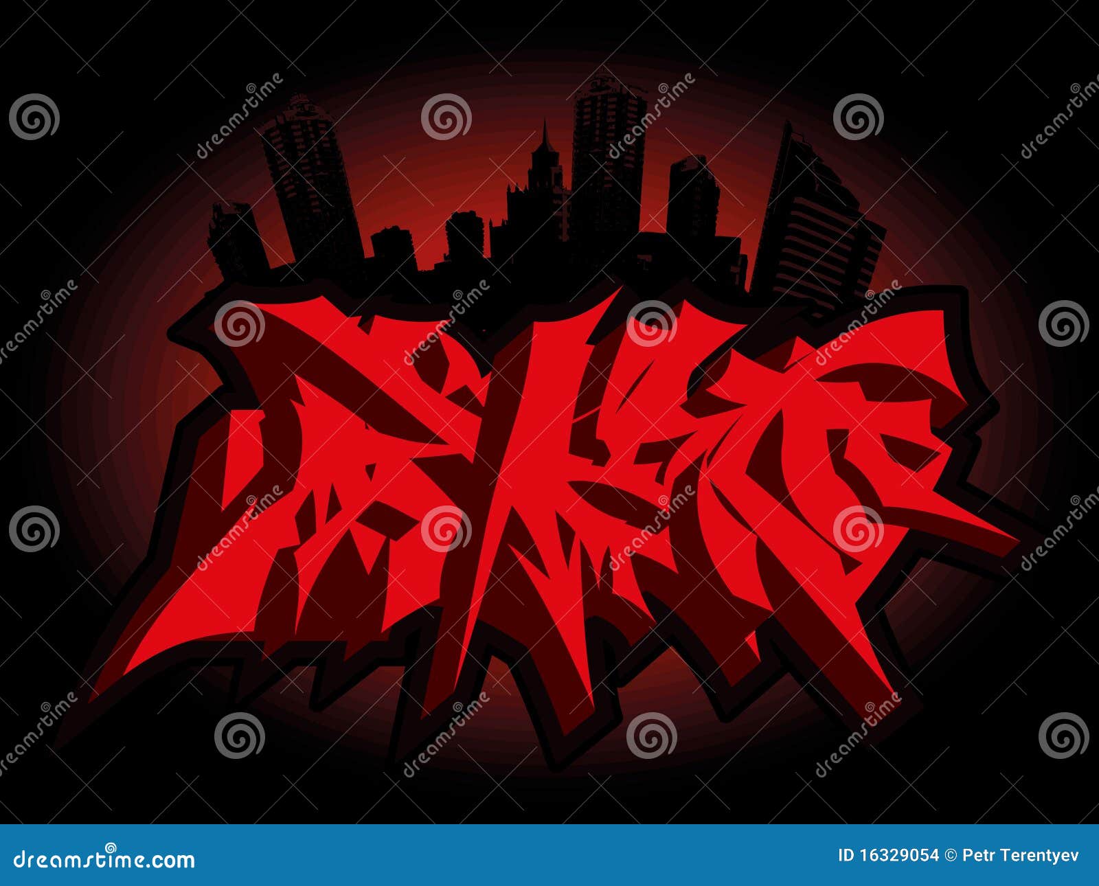 Horror Graffiti To Halloween Stock Illustration - Illustration of gang ...