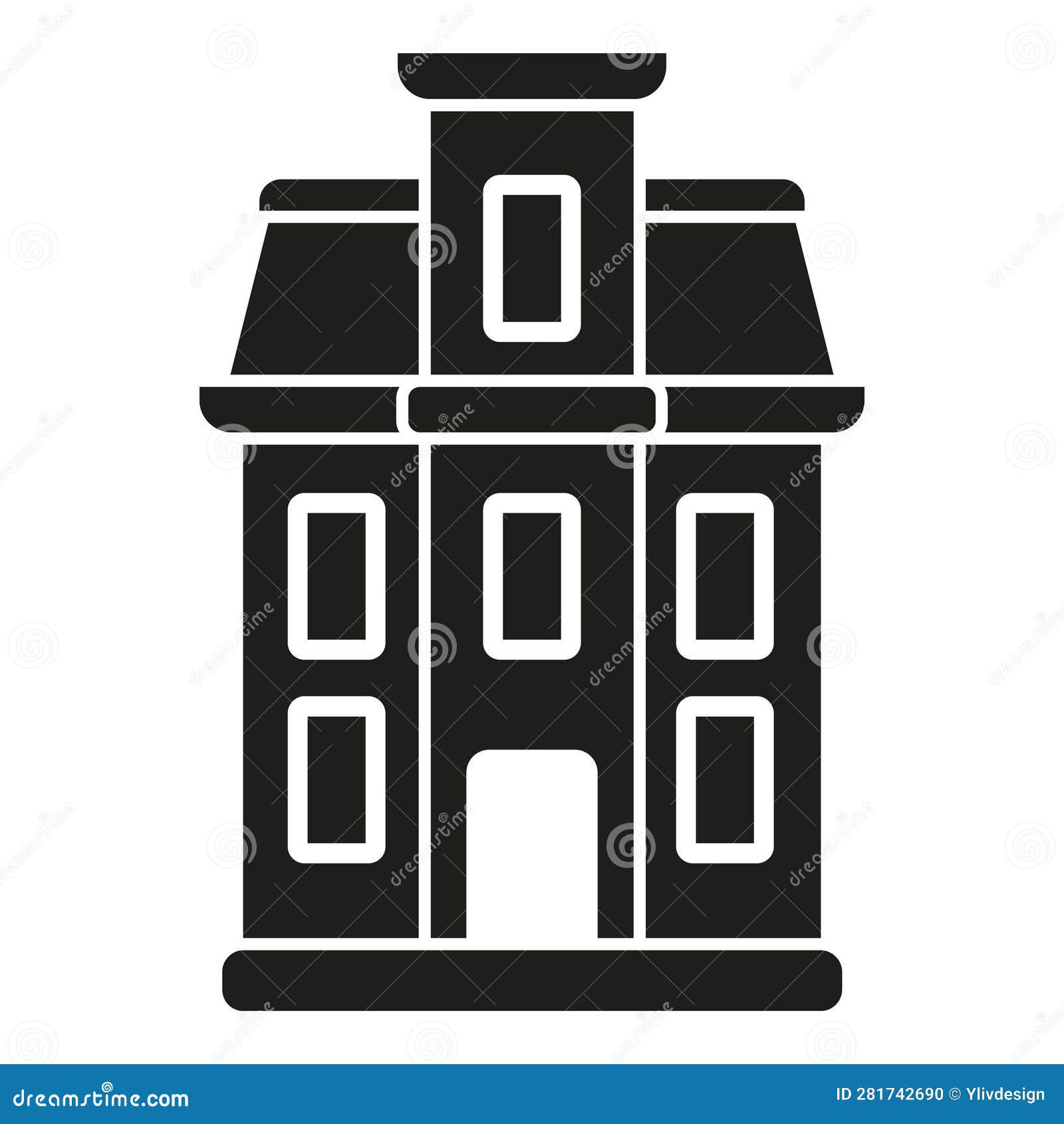 Horror House Icon Simple Vector. Scary Ghost Stock Vector ...