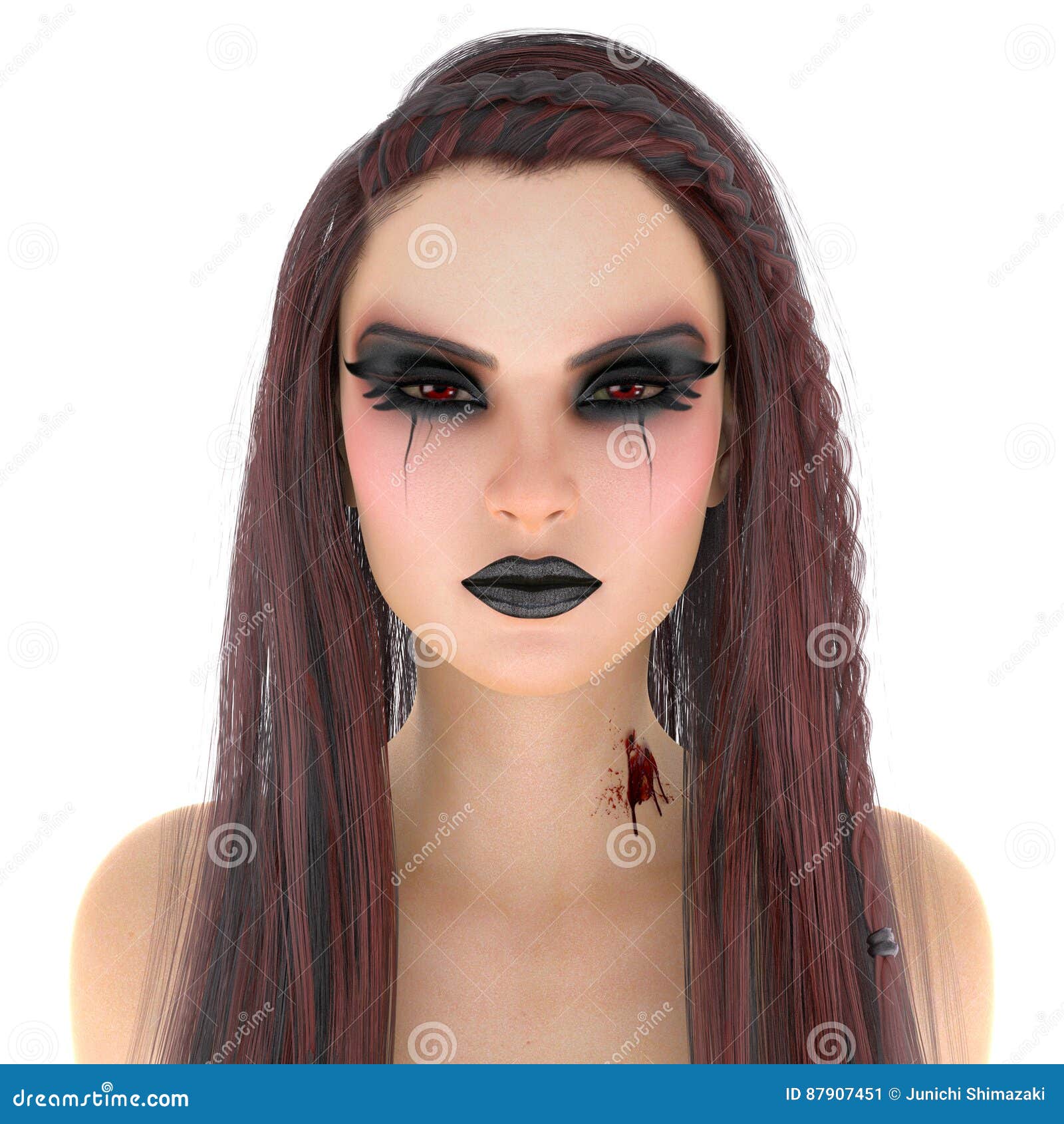 Horror makeup woman stock image. Image of event, makeup - 87907451