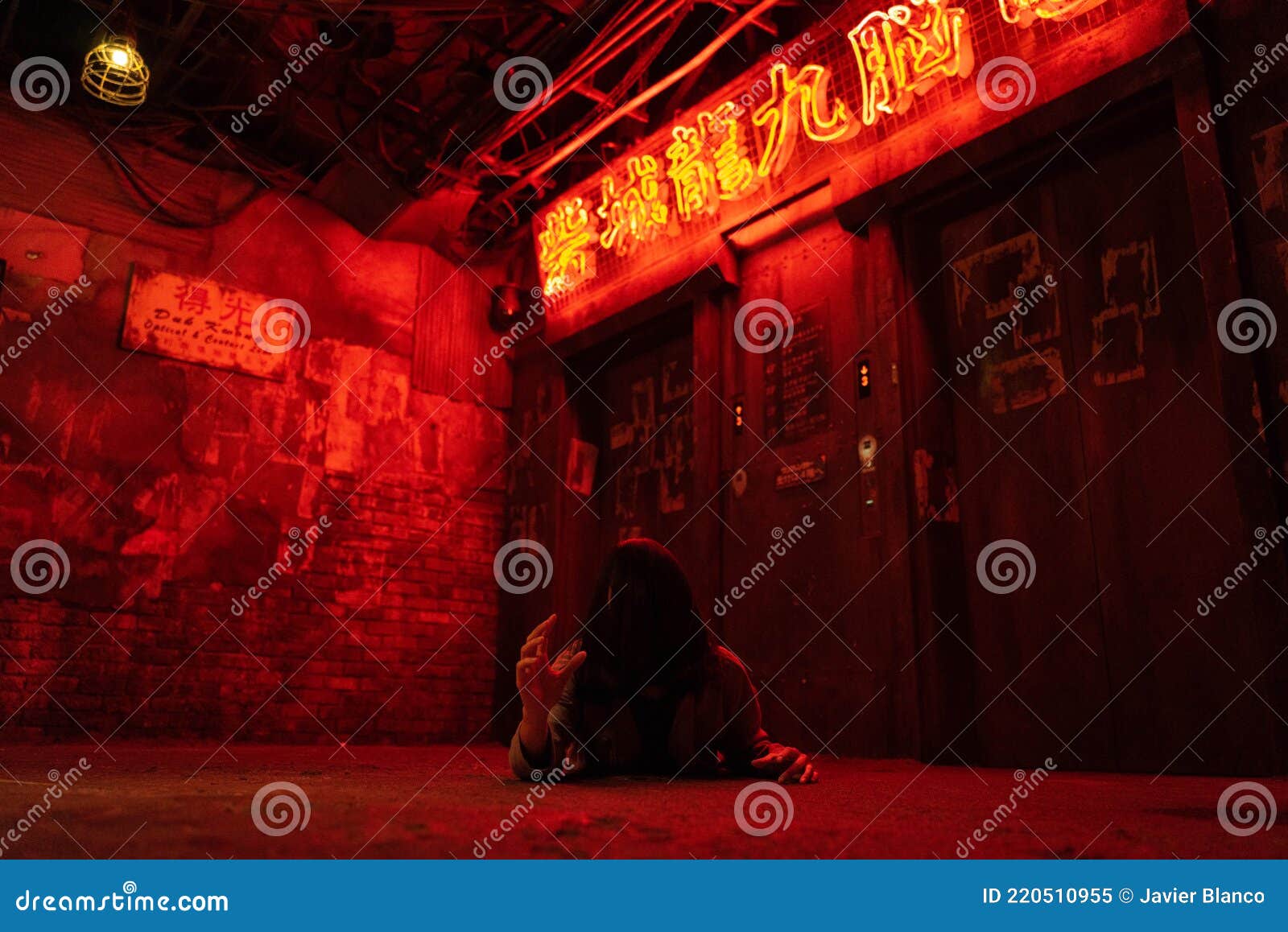 Horror Movie with Neon Lights Editorial Image - Image of travel ...