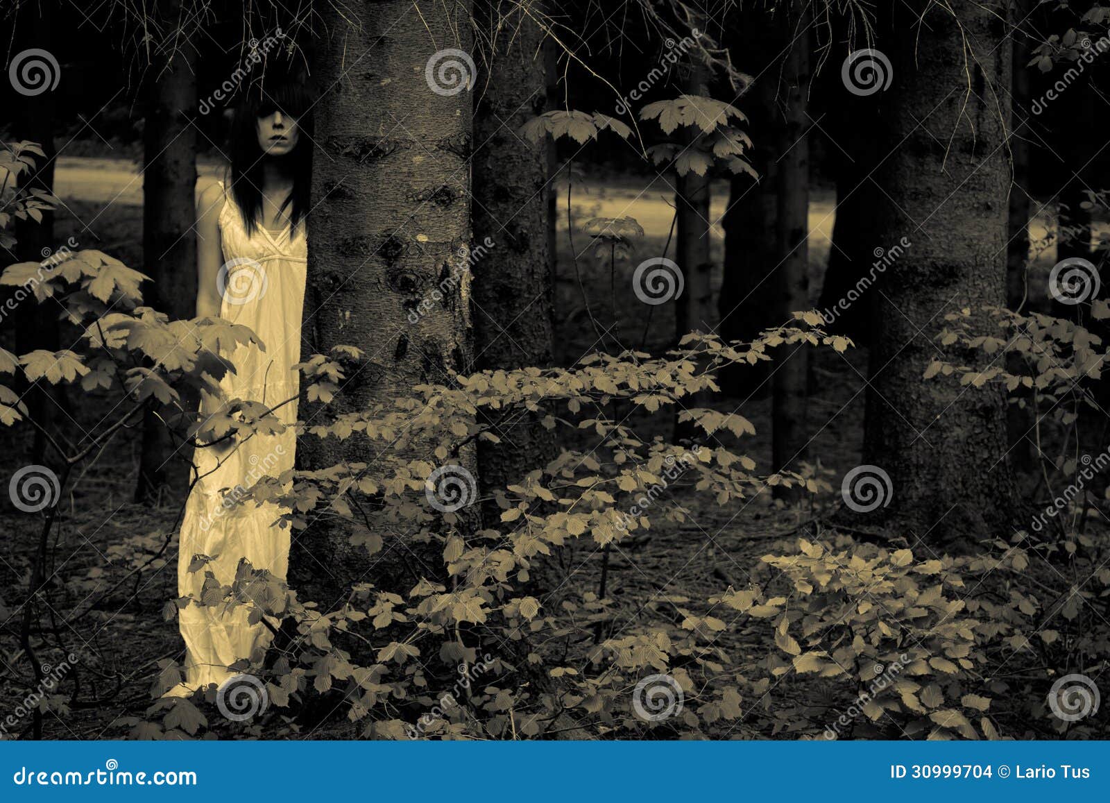 Scary Woman In Shroud, Shadows Royalty-Free Stock Photography ...