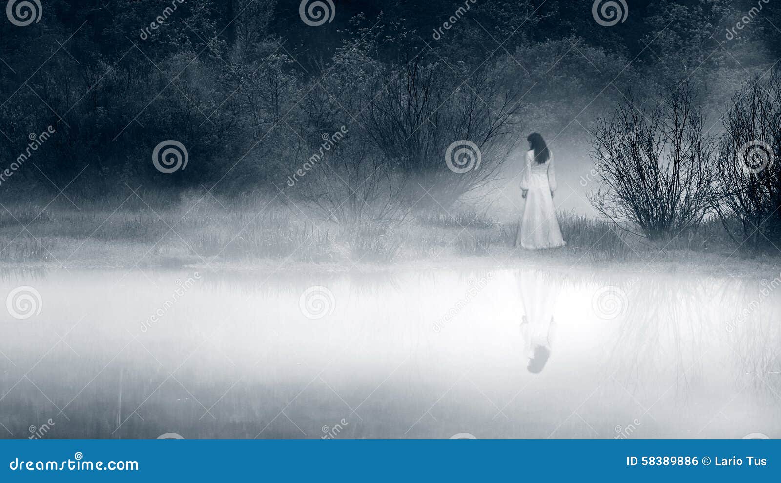 Scary Woman In Shroud, Shadows Royalty-Free Stock Photography ...
