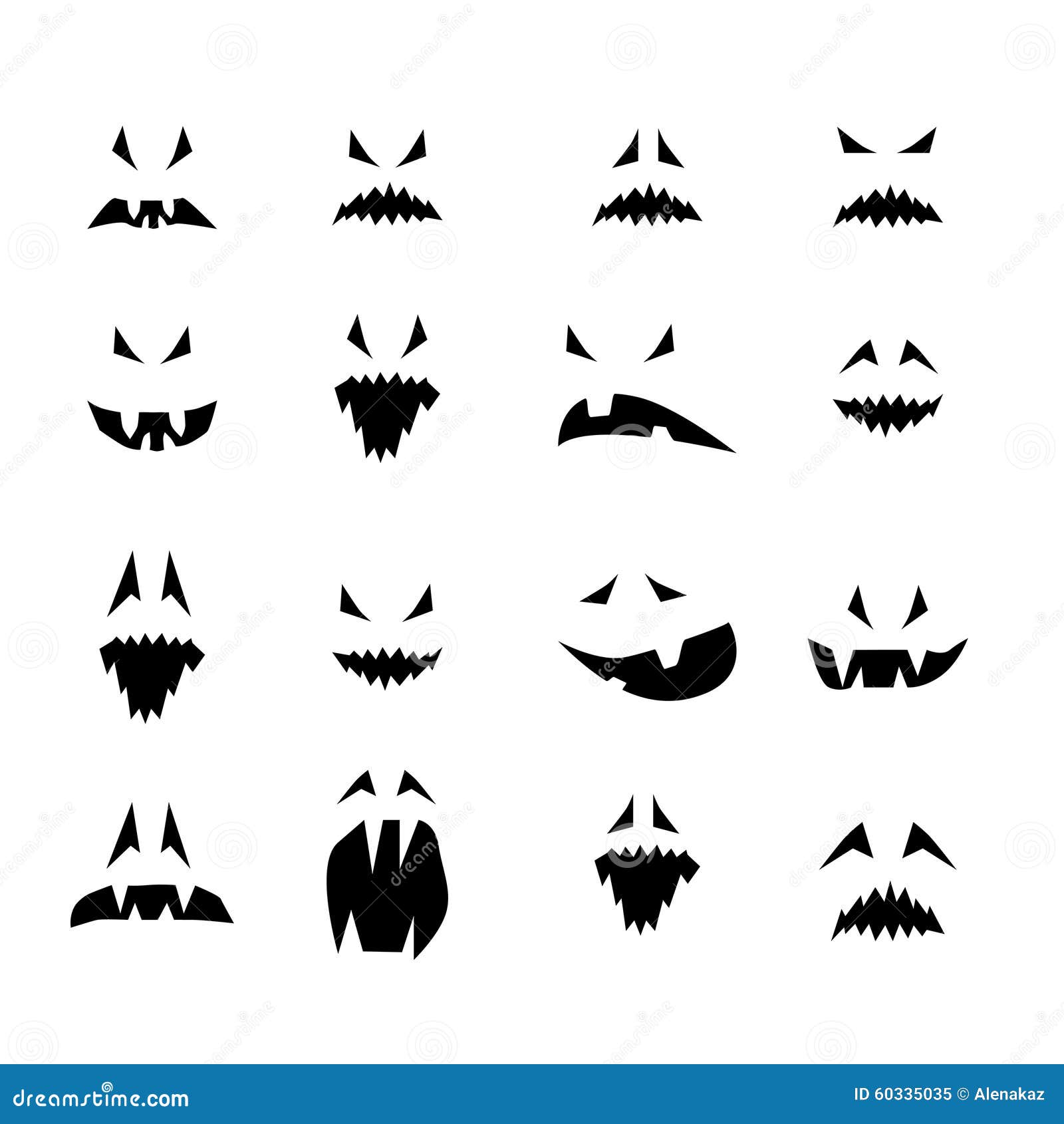 Horror smiles stock vector. Illustration of haunting - 60335035
