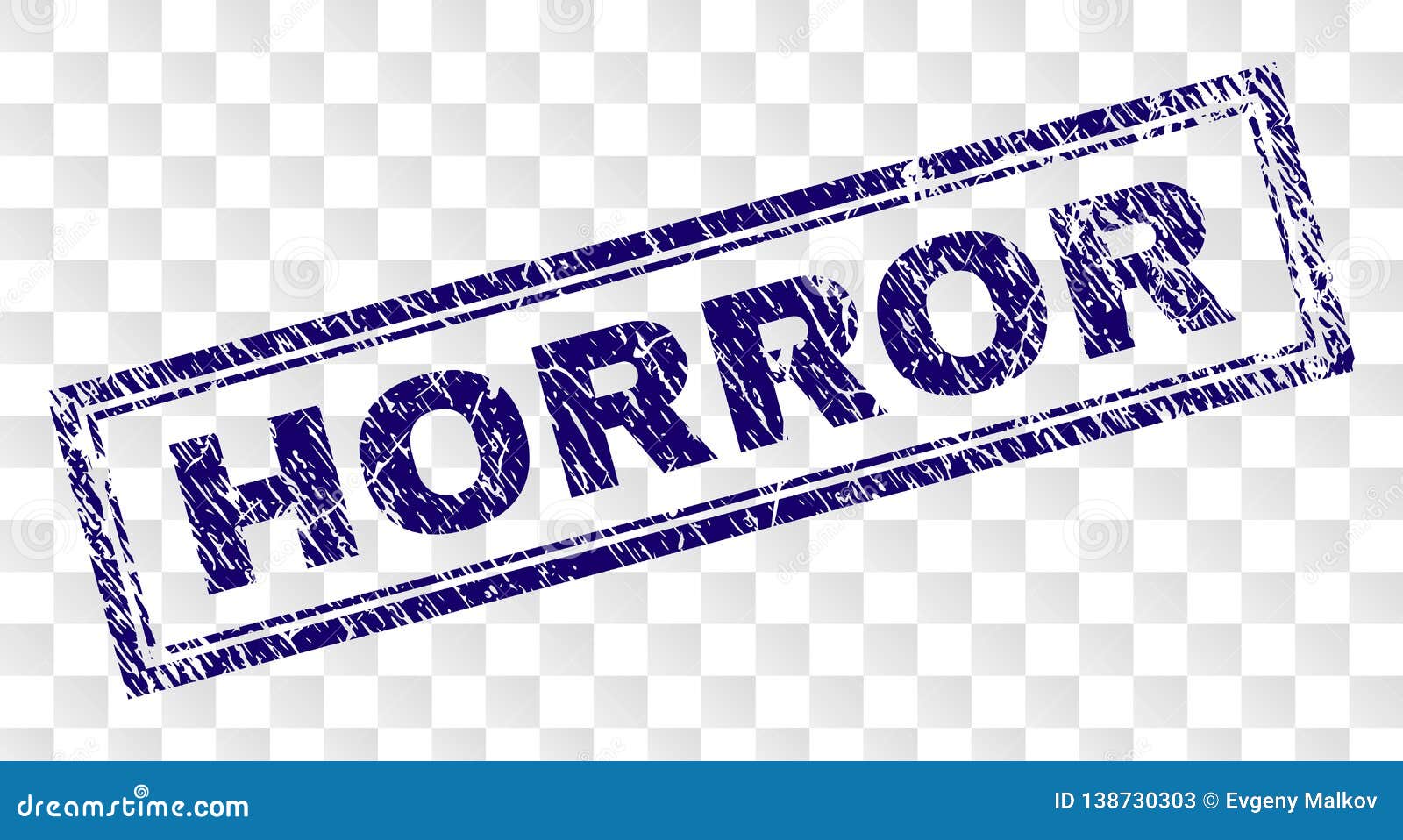 Scratched HORROR Rectangle Stamp Stock Vector - Illustration of unclean ...