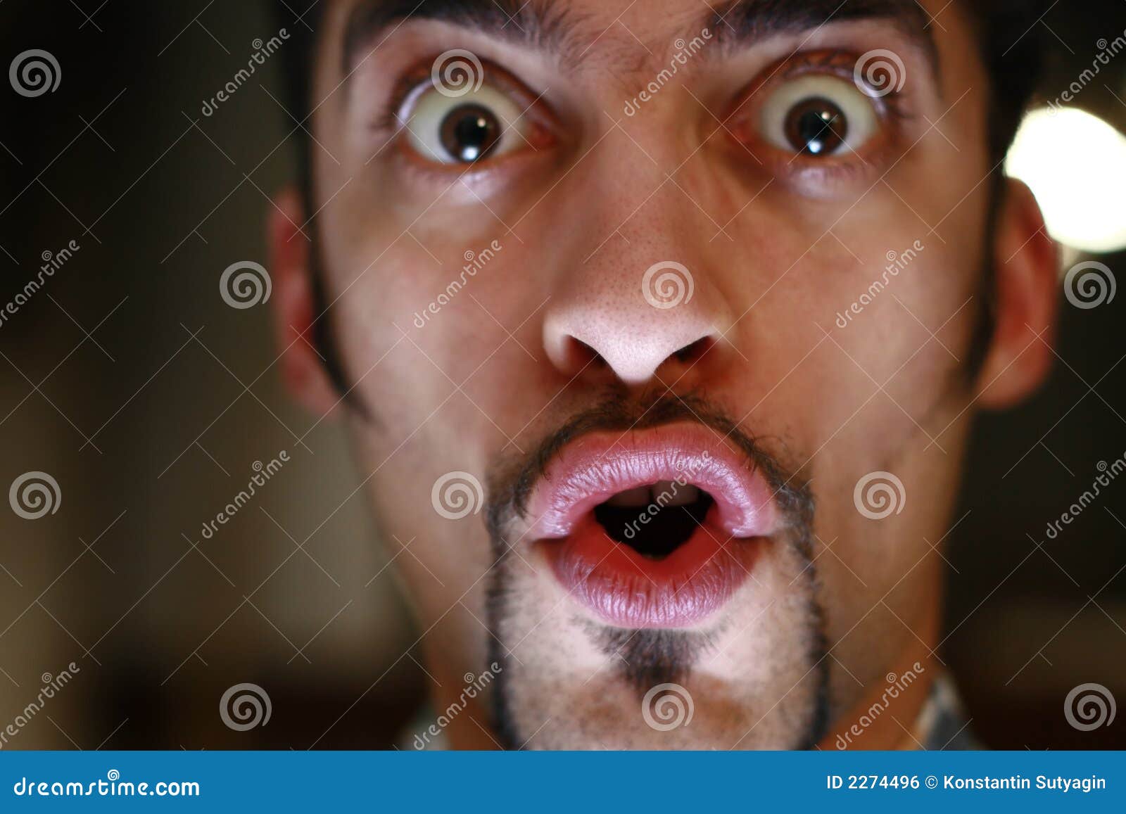 Horror surprise stock photo. Image of comic, contact, face - 2274496