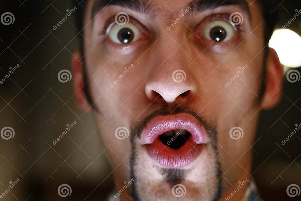 Horror surprise stock photo. Image of comic, contact, face - 2274496