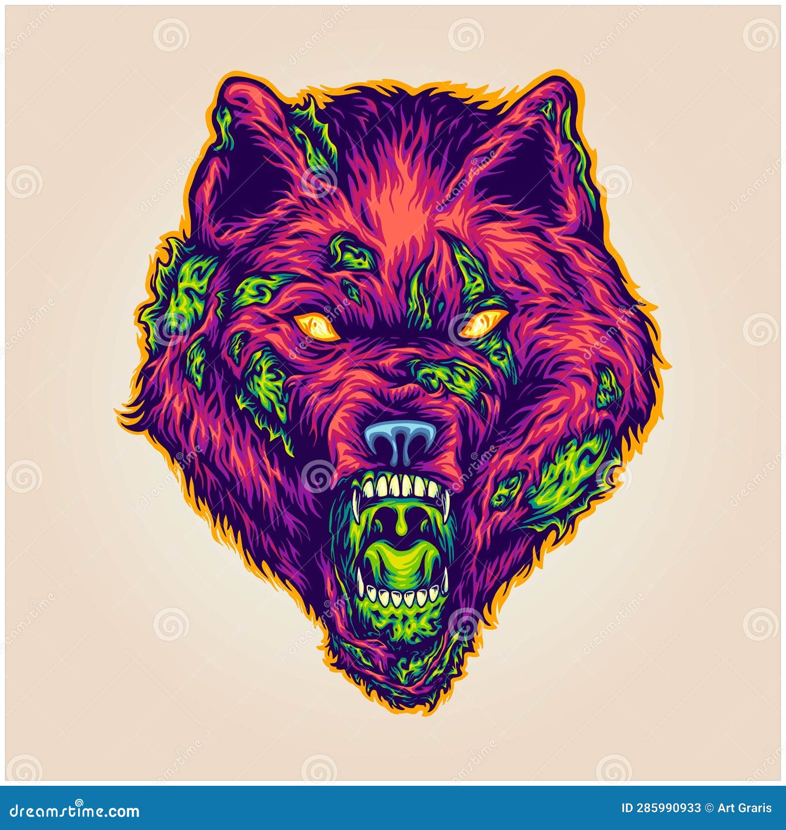 Horror Unleashing Angry Werewolf Zombie Monsters Stock Vector ... Horror Unleashing Angry Werewolf Zombie Monsters Stock Vector ...