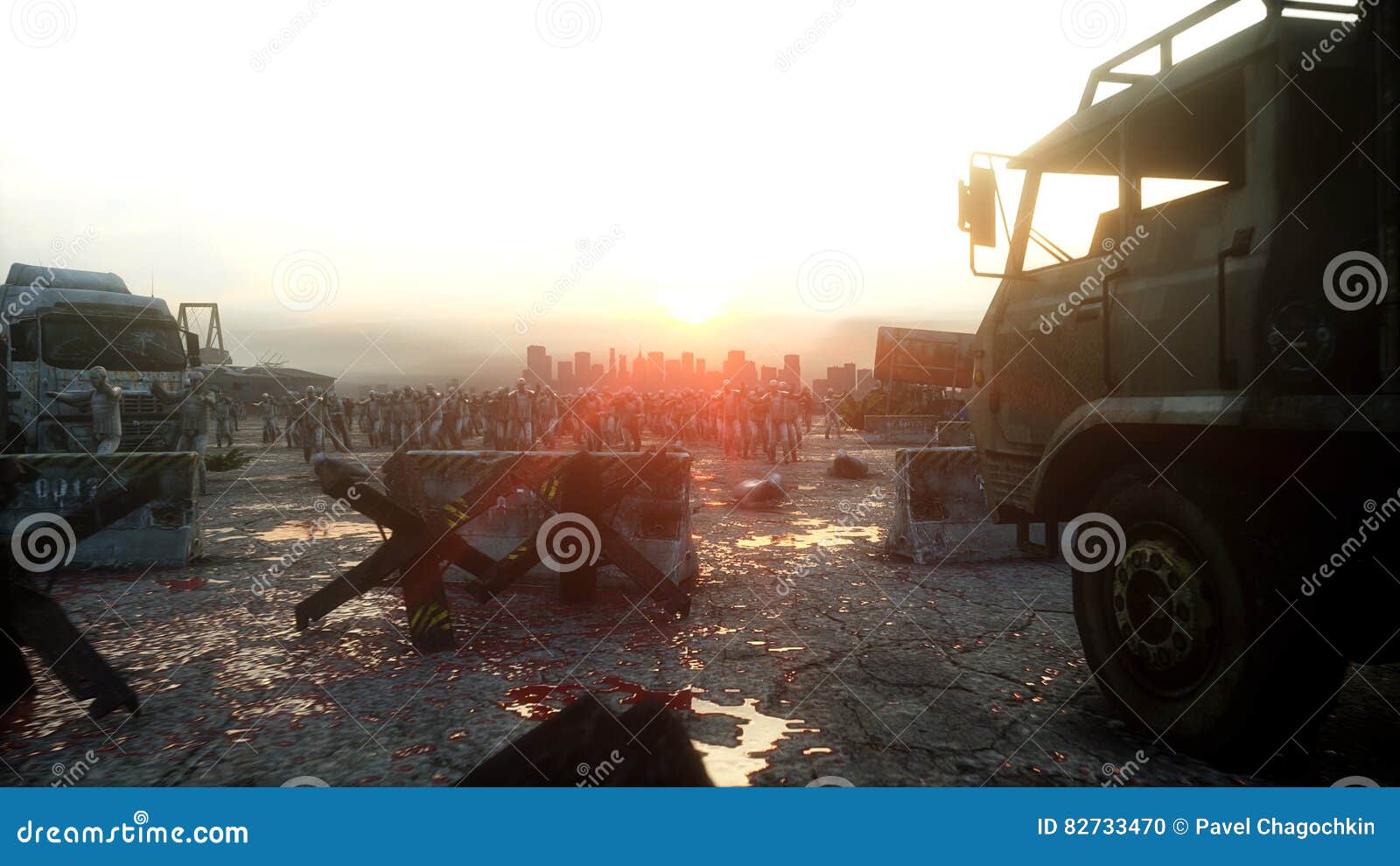 Horror Zombie Fireman Character Design. Royalty-Free Illustration ...