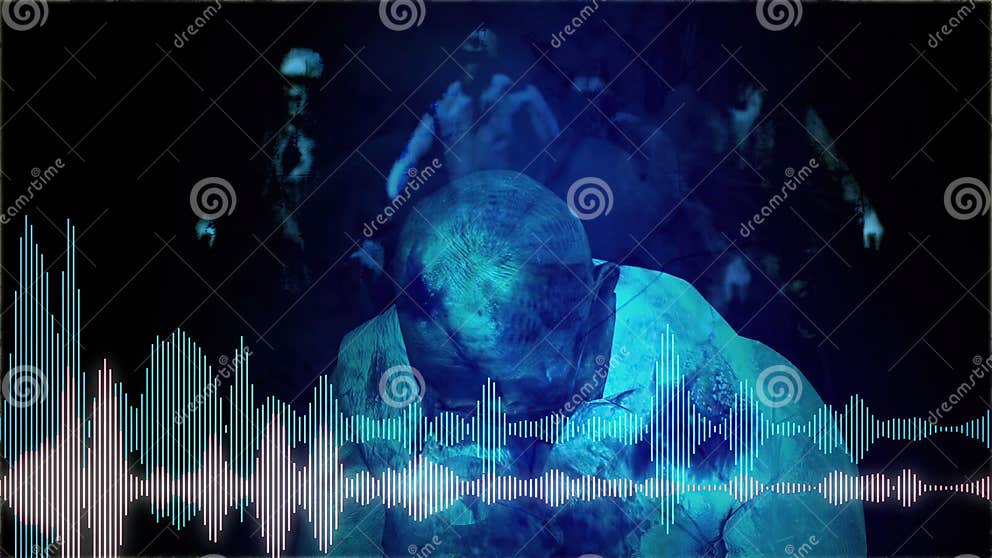 Horror Zombie with Effects stock image. Image of danger - 214722951