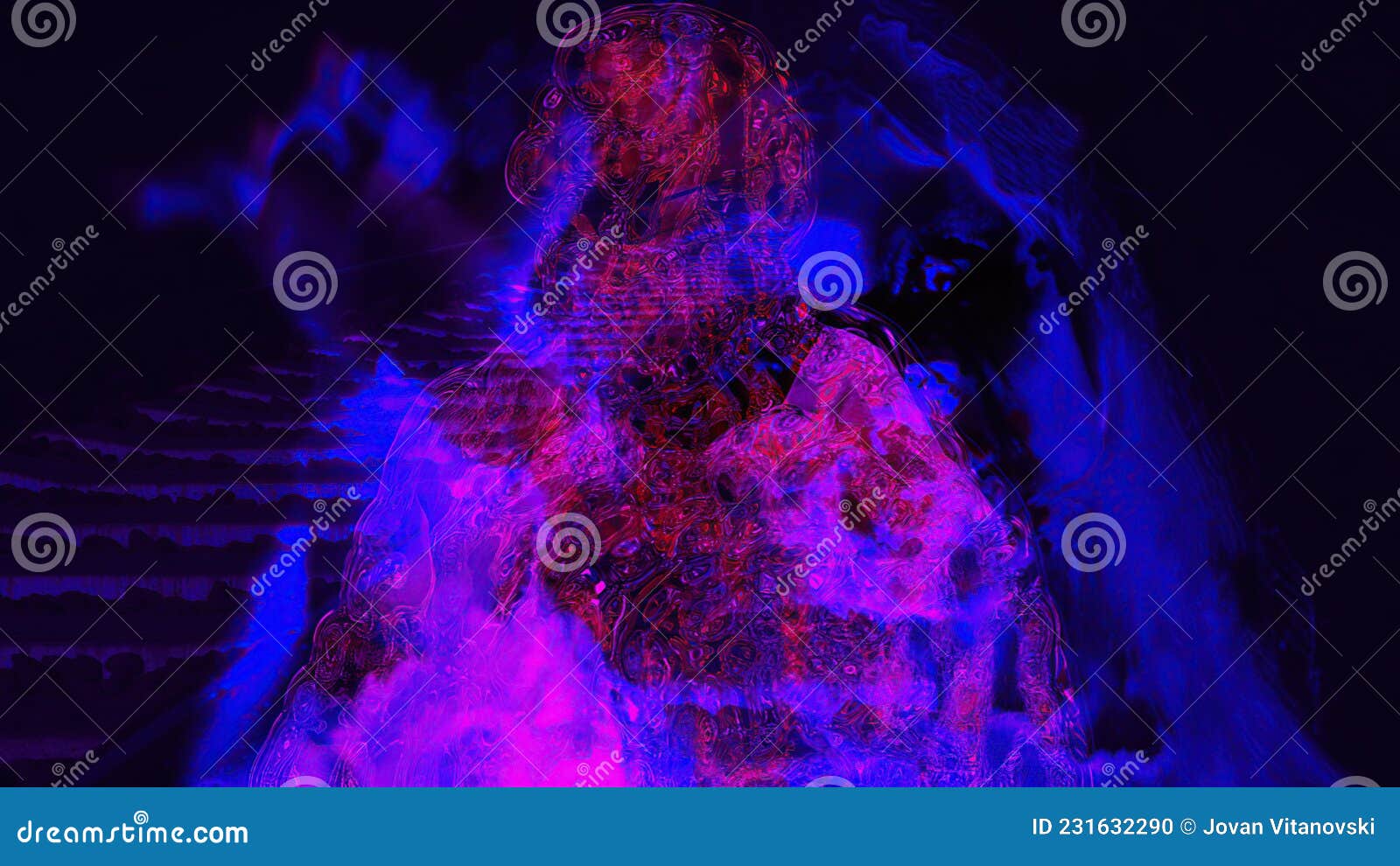 Horror Zombie with Effects stock illustration. Illustration of furious ...