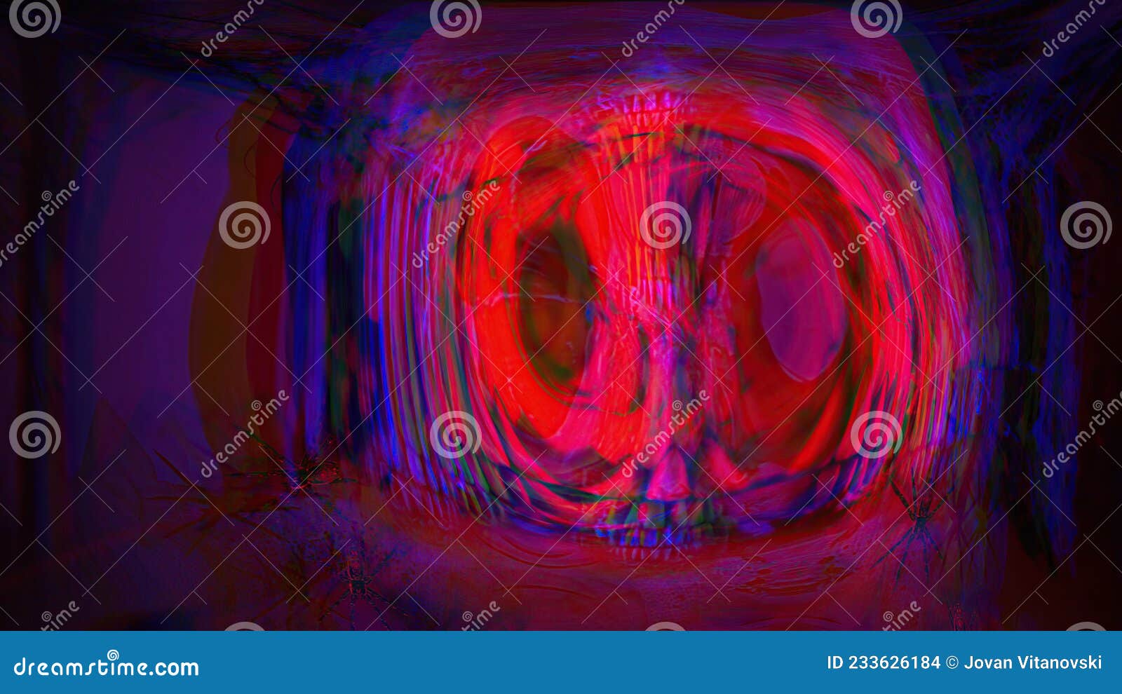 Horror Zombie with Effects stock illustration. Illustration of dead ...