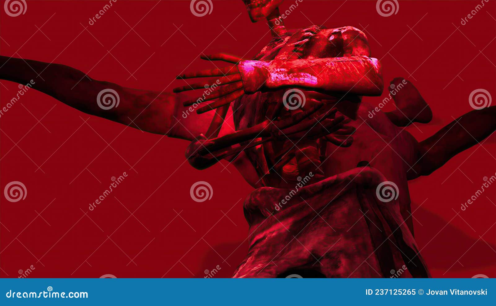 Horror Zombie with Effects stock illustration. Illustration of bizarre ...