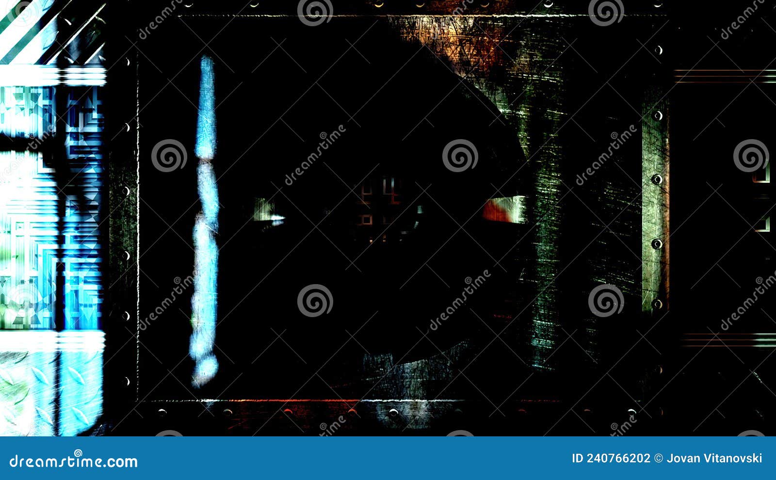 Horror Zombie with Effects stock illustration. Illustration of ...