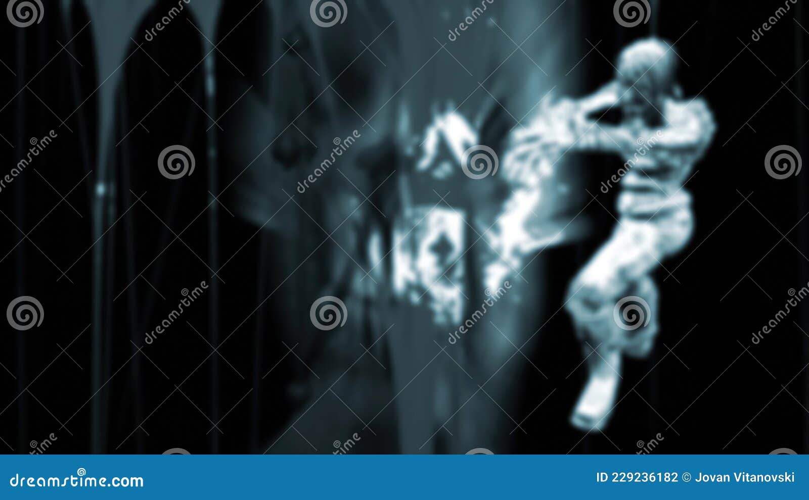 Horror Zombie with Scary Effects Stock Illustration - Illustration of ...