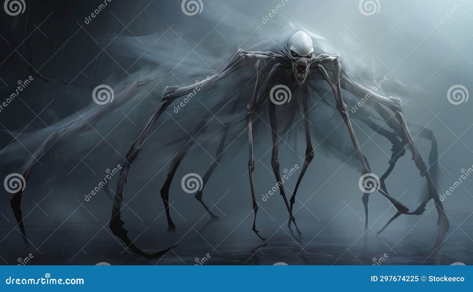 Horrorlike Creature Walking in the Fog: a Dark and Graceful Web-based ...