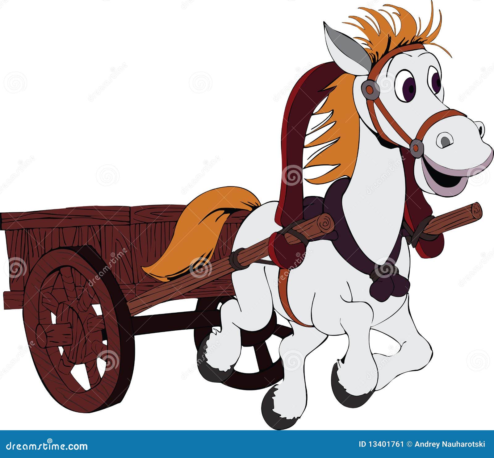 Horse stock vector. Illustration of beautiful, horse - 13401761