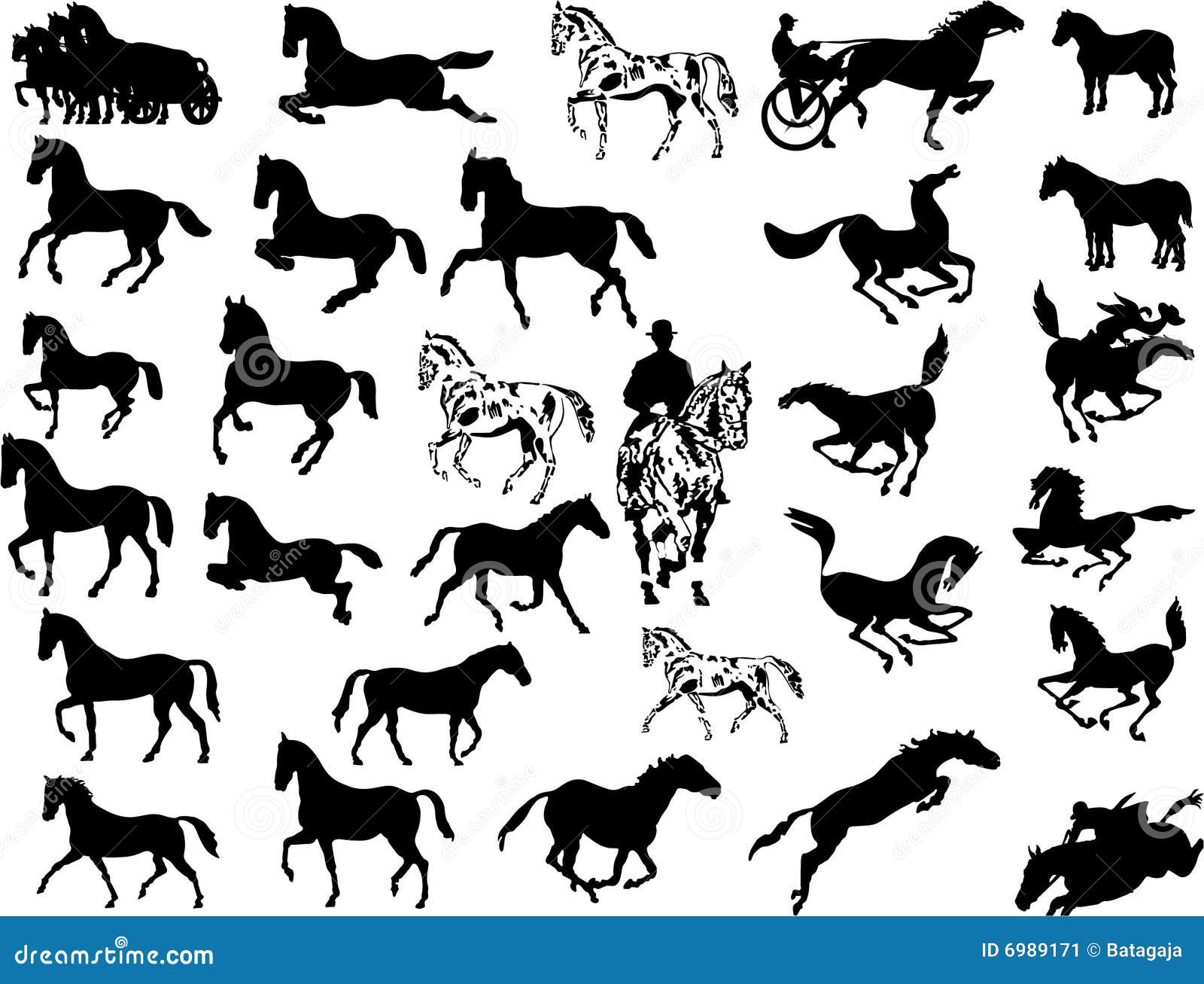 Horse stock illustration. Illustration of gallop, icon - 6989171