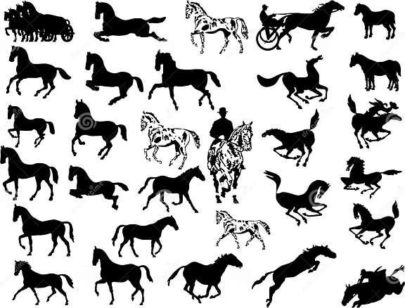 Horse stock illustration. Illustration of gallop, icon - 6989171