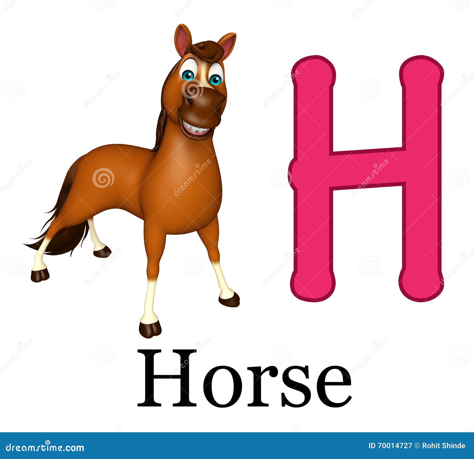 Horse with alphabet stock illustration. Illustration of graphic - 70014727