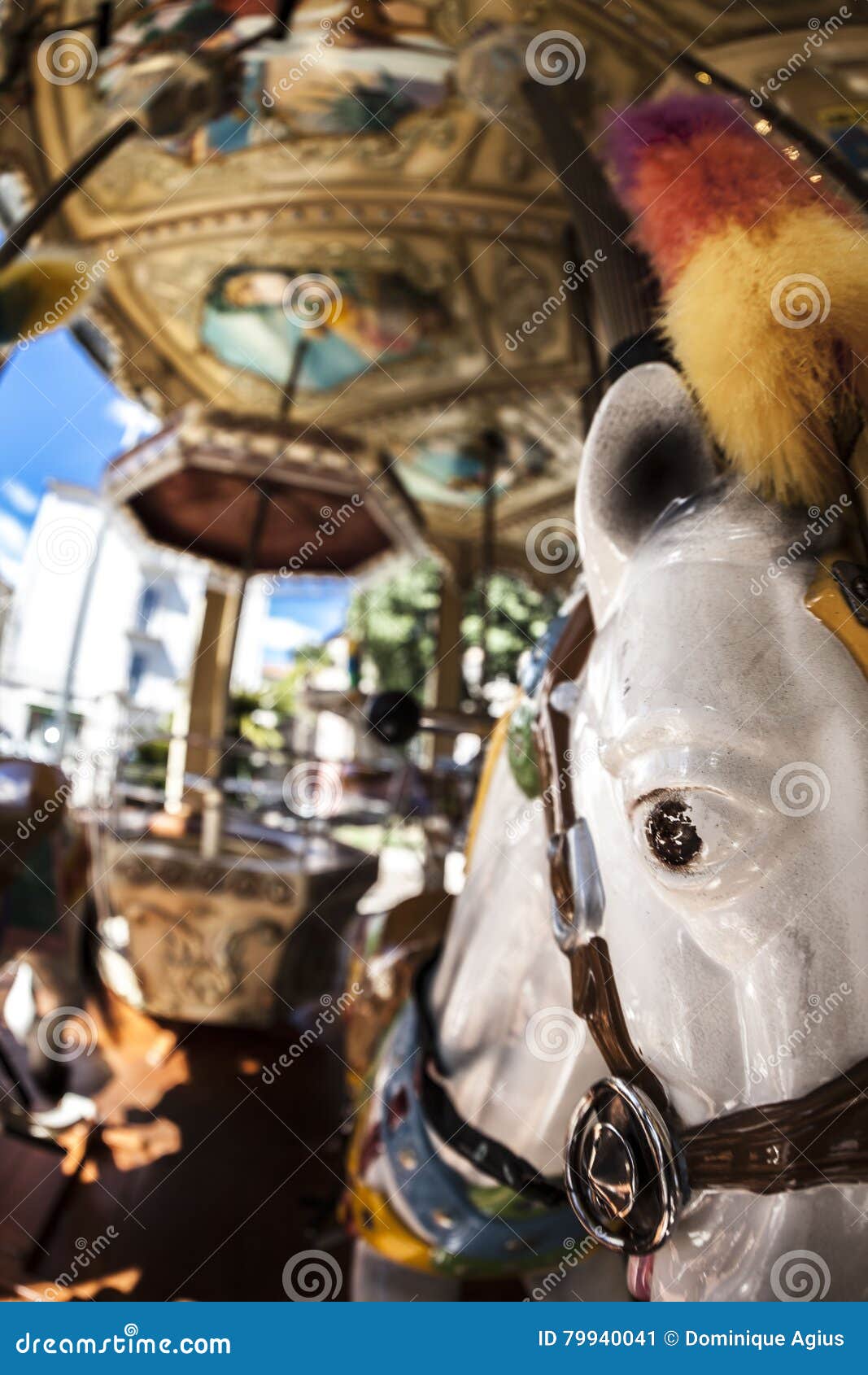 Horse carousel stock image. Image of horse, detail, ancient - 79940041