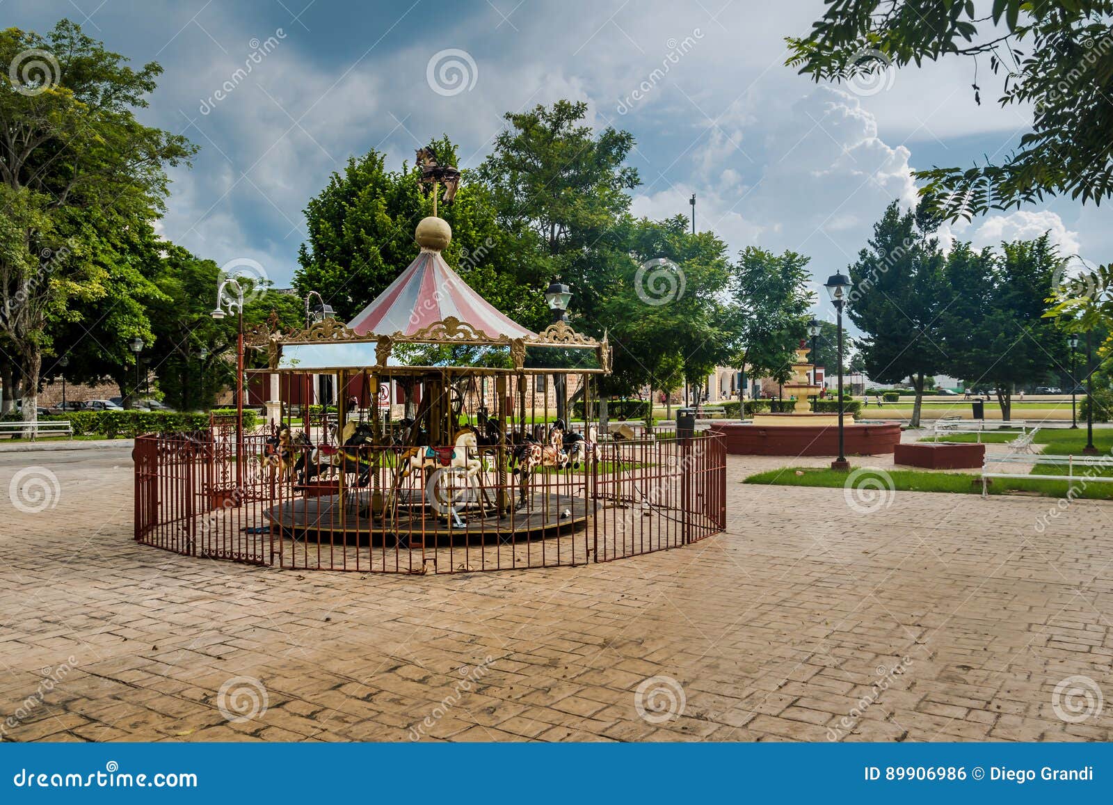 Horse Carousel - Valladolid, Mexico Stock Photo - Image of mexico ...