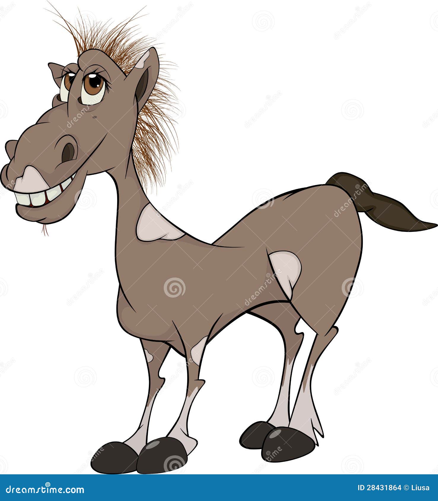 Horse. cartoon stock vector. Illustration of livestock - 28431864