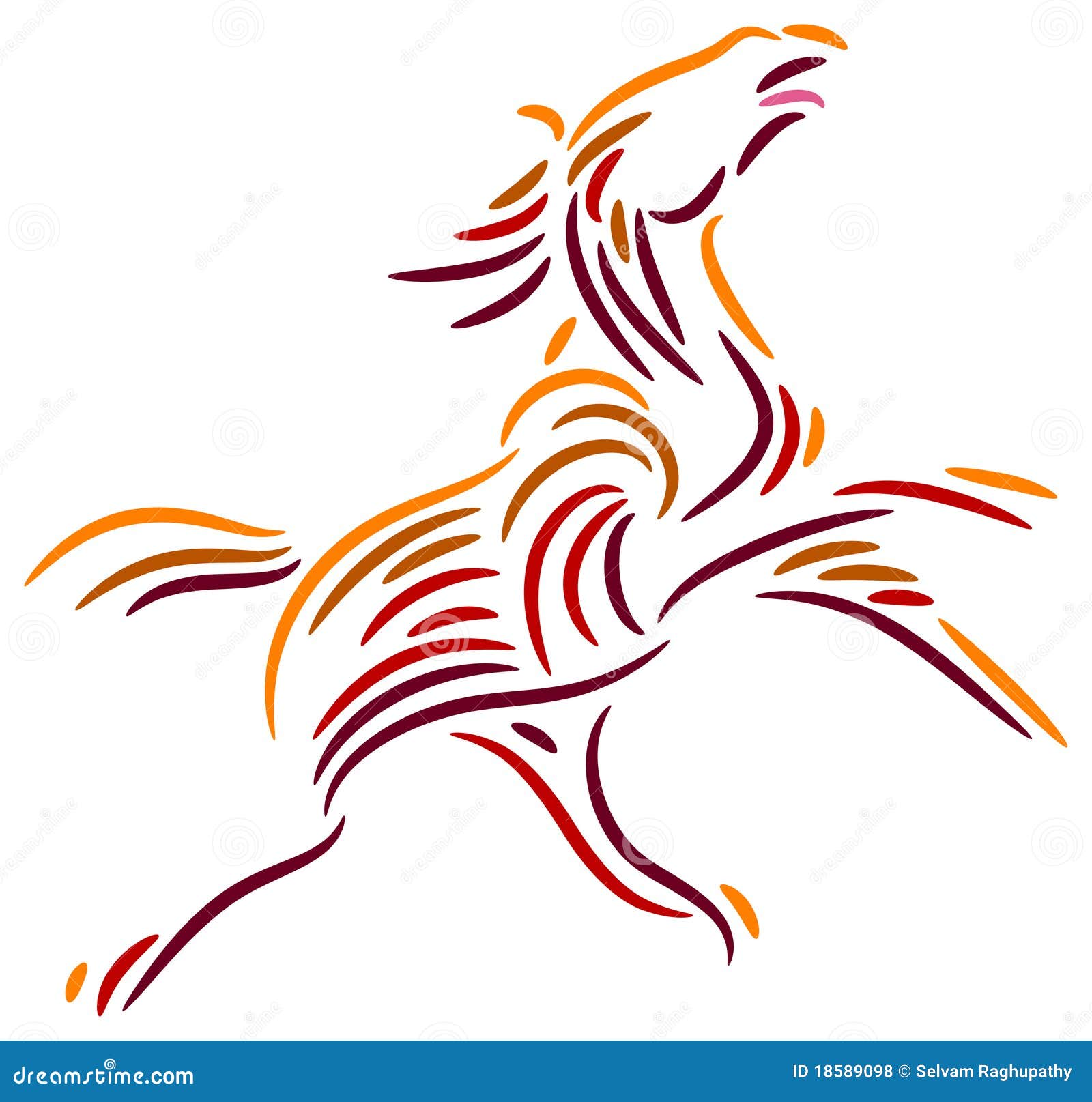 Horse design stock vector. Illustration of speed, line - 18589098