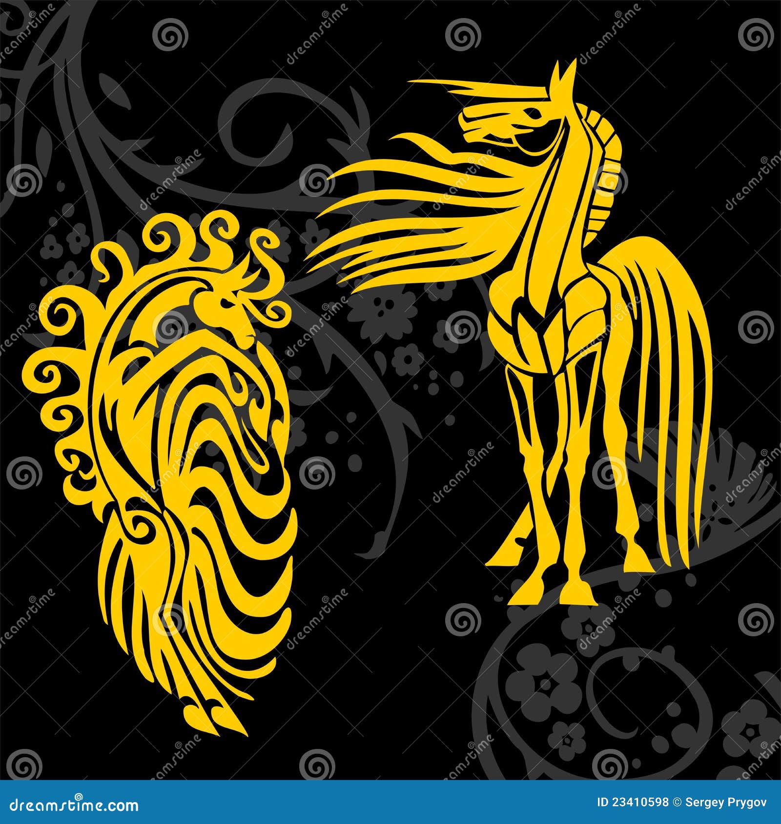 Horse Design - Illustration Stock Illustration - Illustration of ...