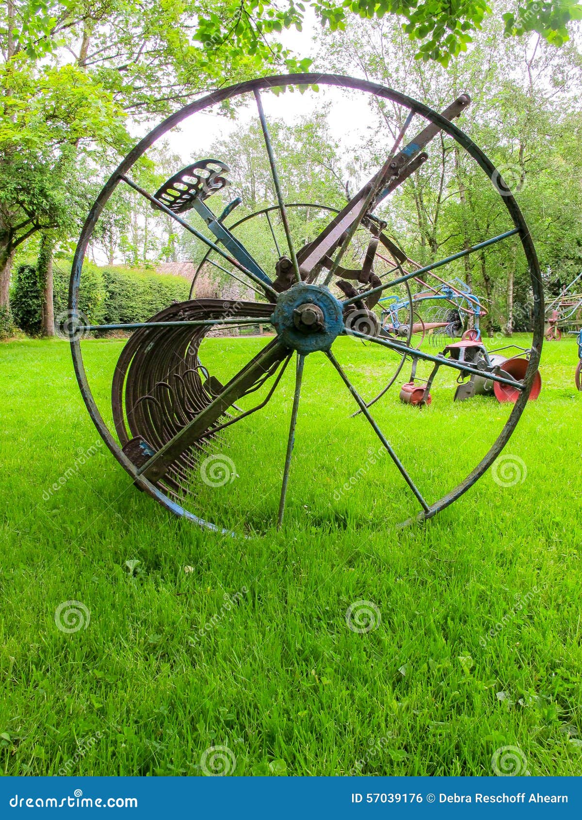 Horse Drawn Hay Rake stock photo. Image of drawn, corroded - 57039176