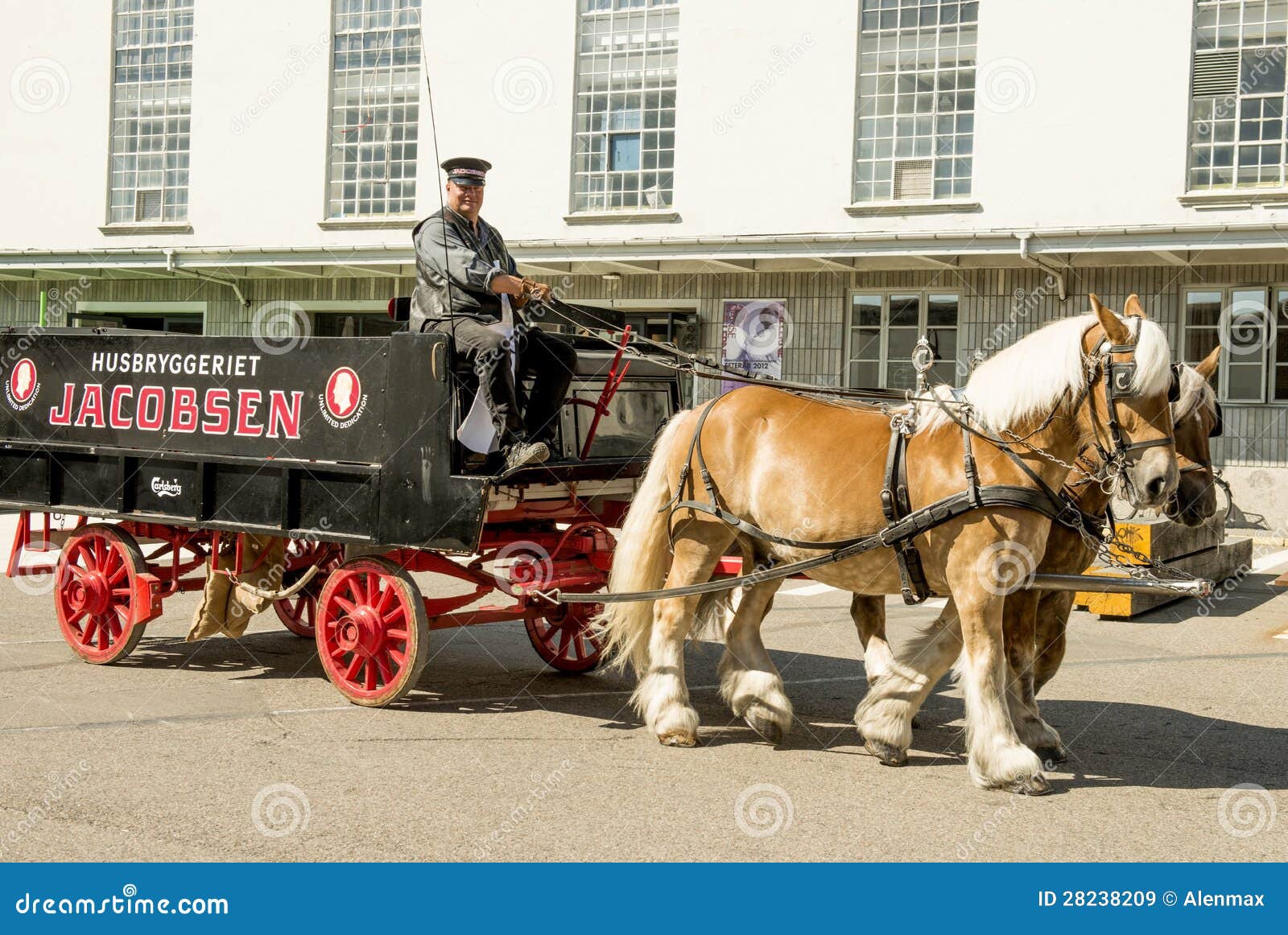 Horse-drawn vehicle editorial stock image. Image of urban - 28238209