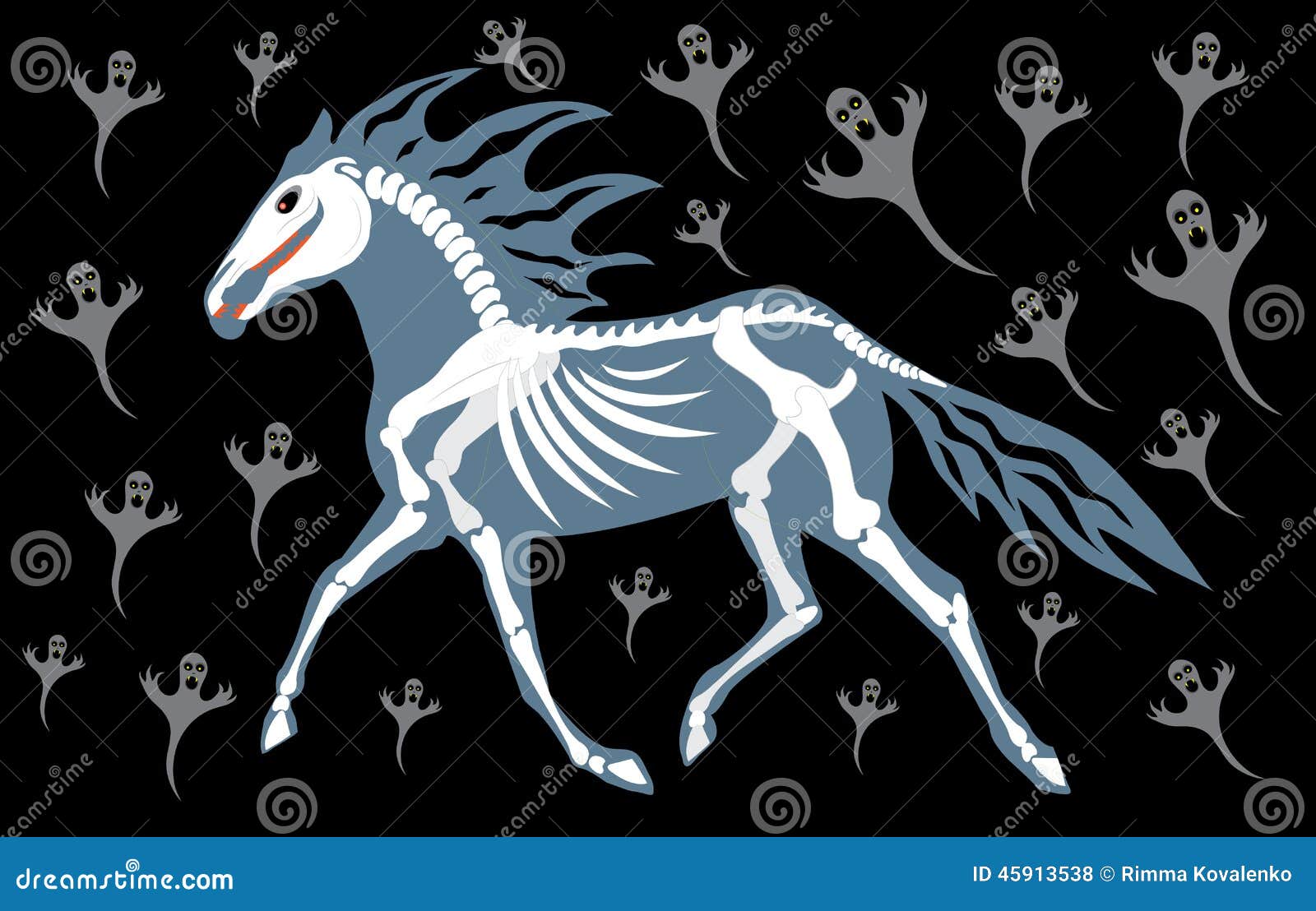 Ghost Horse Stock Illustrations – 101 Ghost Horse Stock Illustrations ...