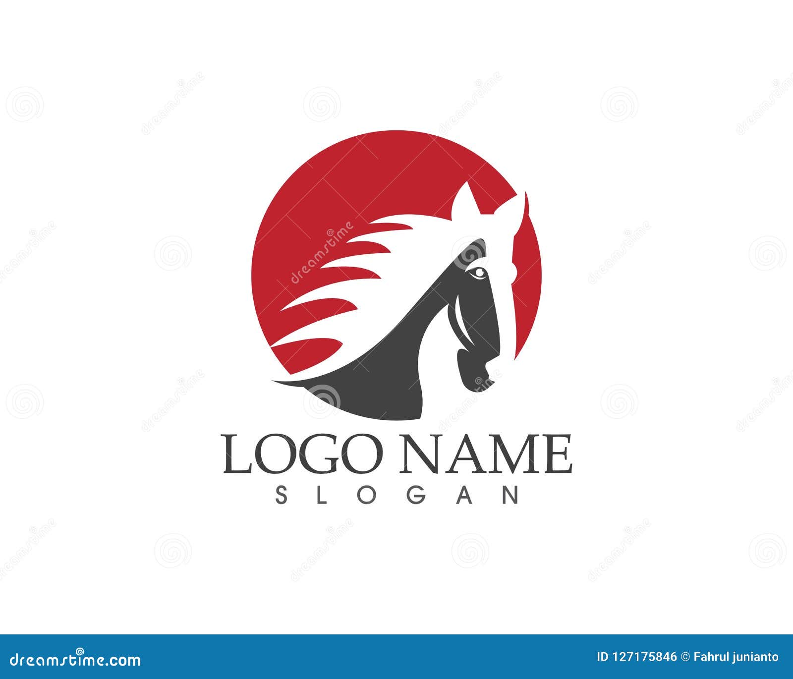 Horse icon logo vector stock vector. Illustration of logo - 127175846