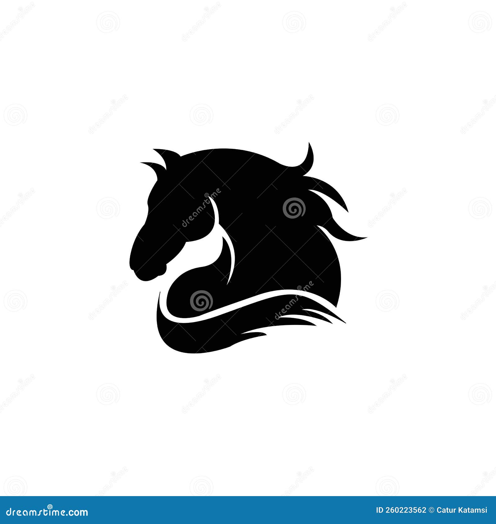 Horse icon logo vector stock vector. Illustration of race - 260223562