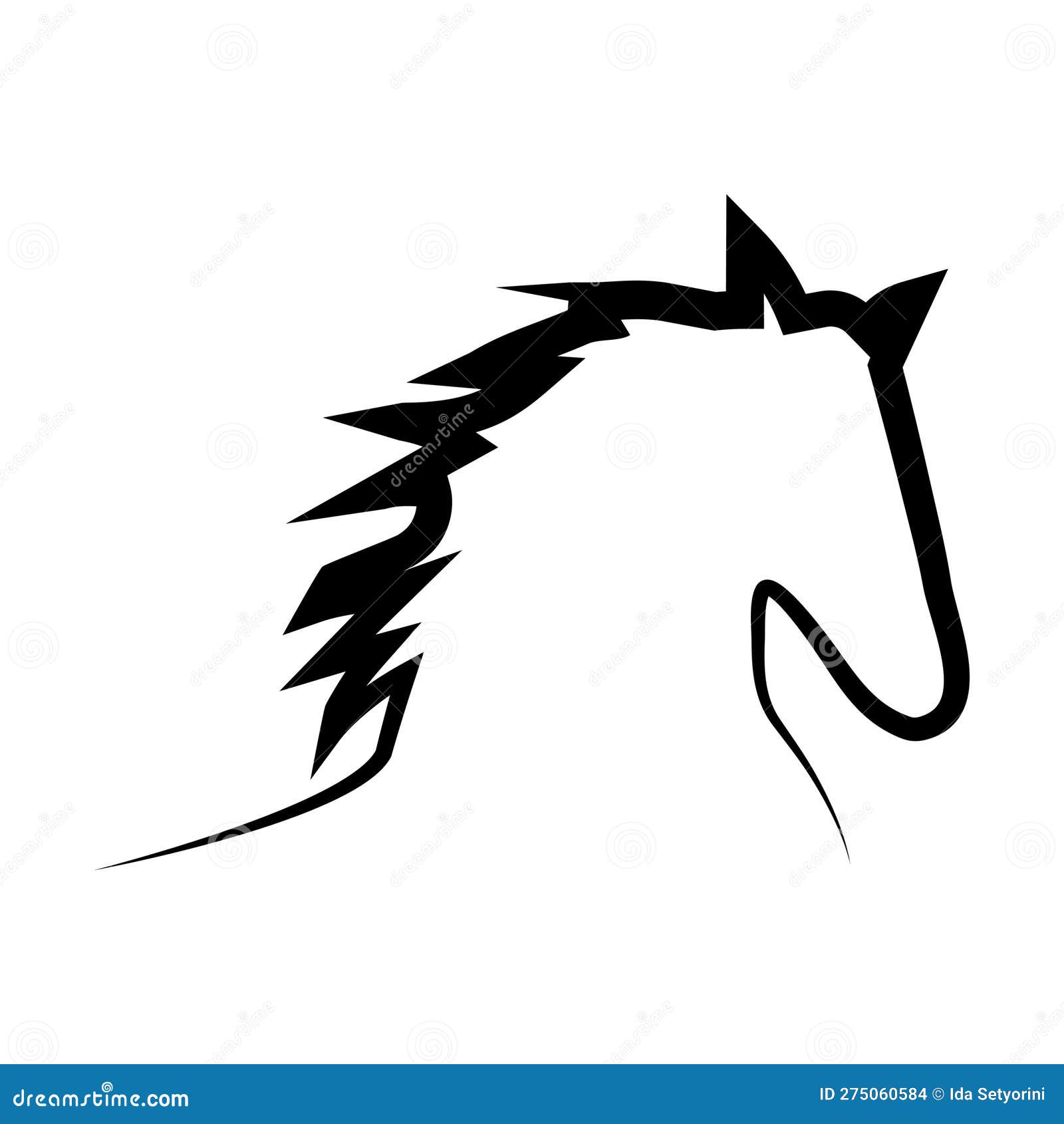 Horse icon vector stock illustration. Illustration of steed - 275060584